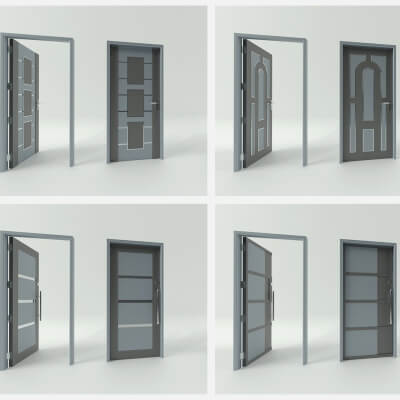 Door Sets 08 3D Model by Speedup