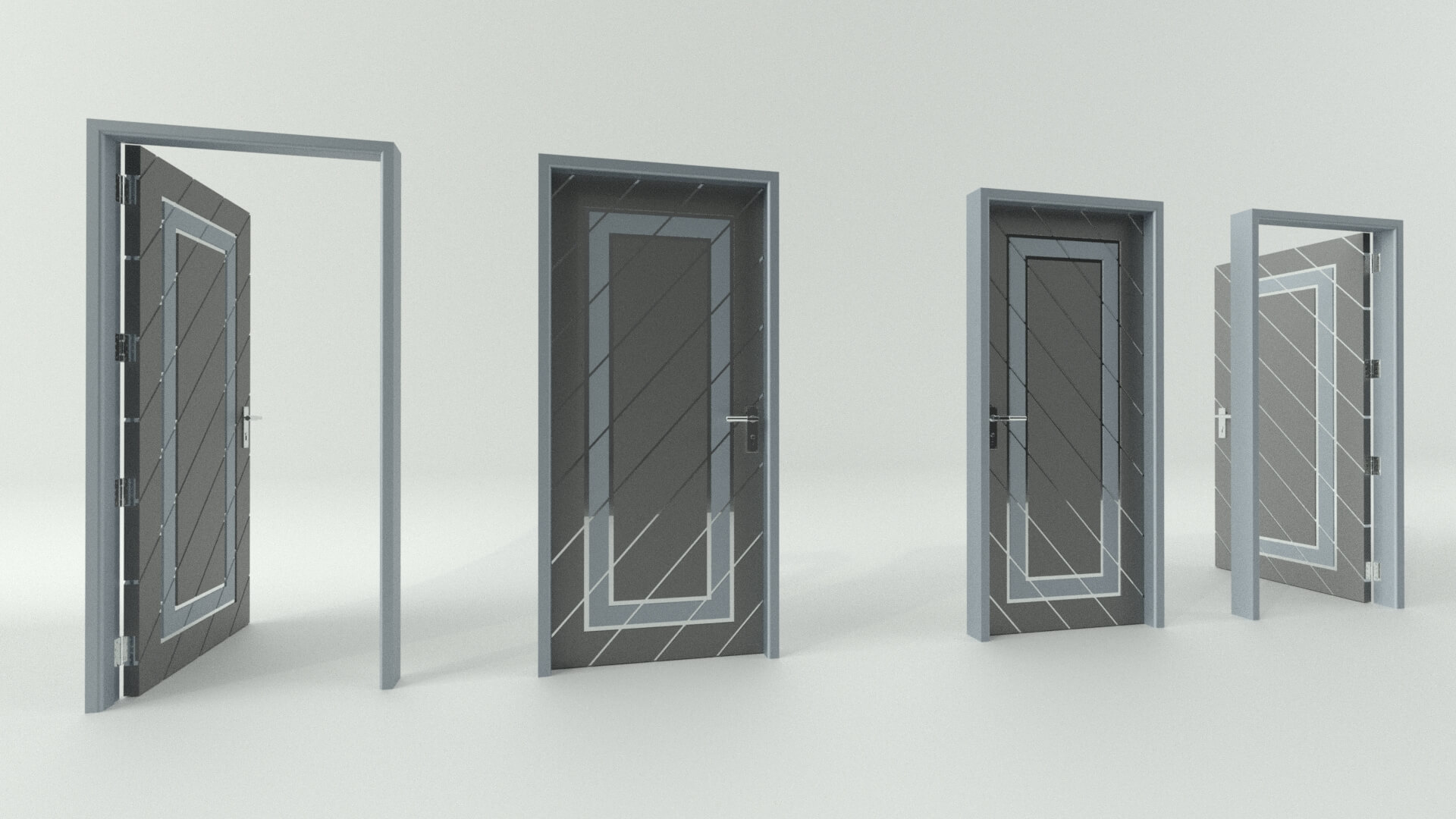 Door Sets 09 3D Model by Speedup