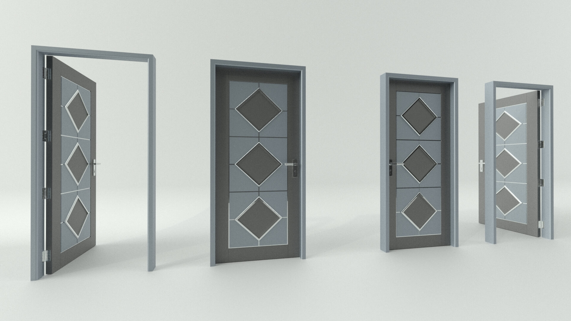 Door Sets 09 3D Model by Speedup