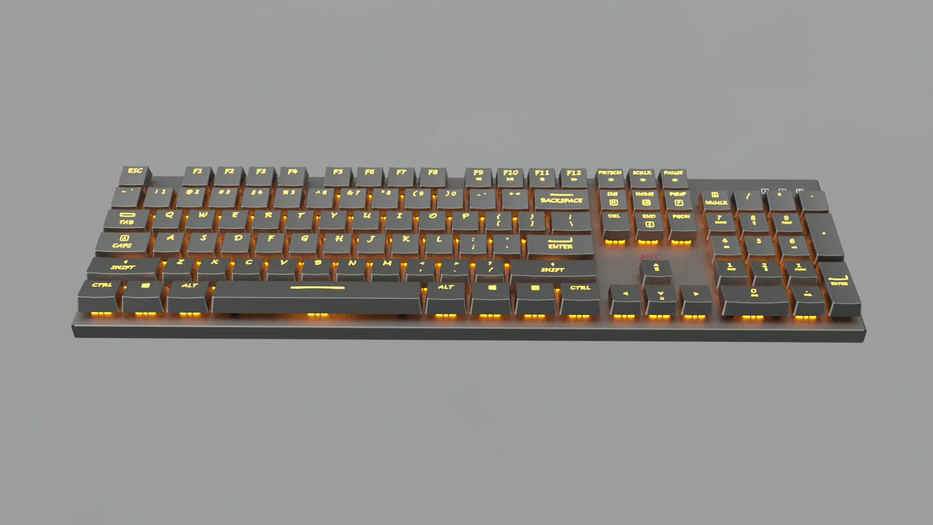 Mechanical Keyboard A1 - 3D Model by Speedup