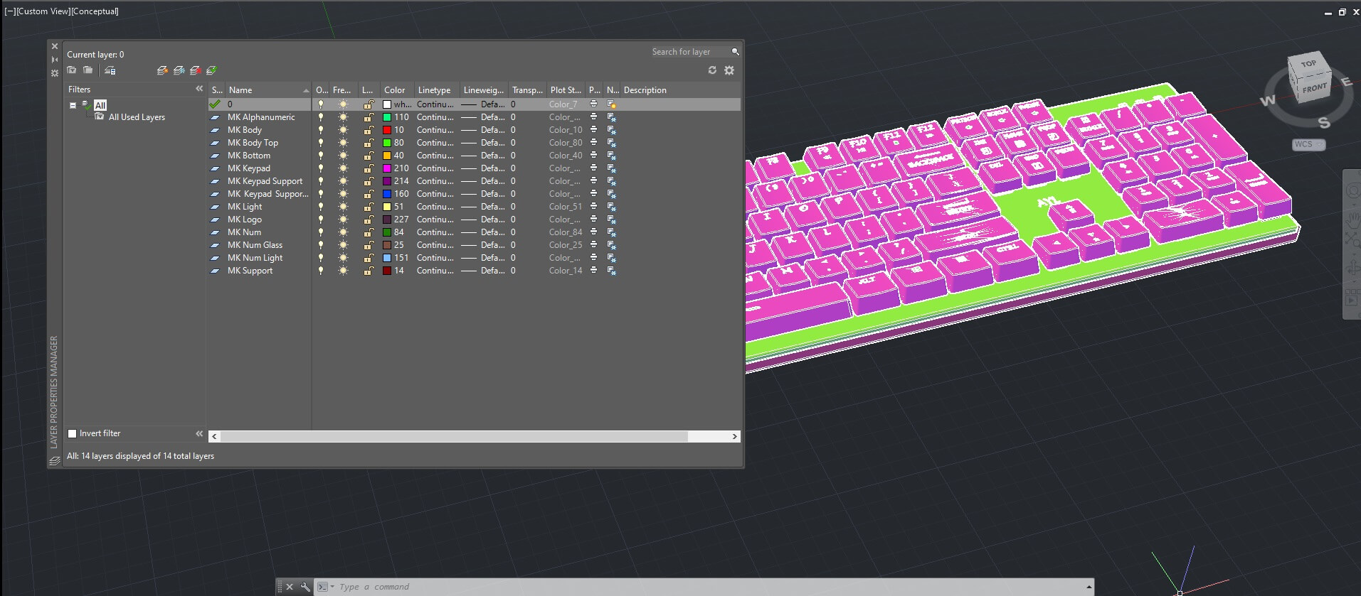 Mechanical Keyboard A1 - 3D Model by Speedup
