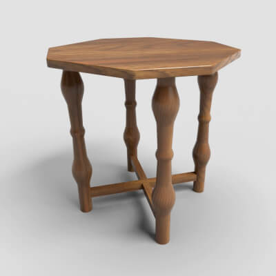 Octagon Table RH110 - 3D Model by Speedup