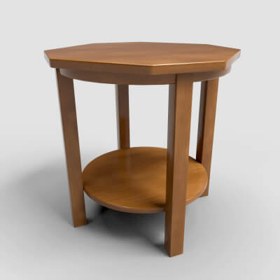Octagon Table RH19 - 3D Model by Speedup