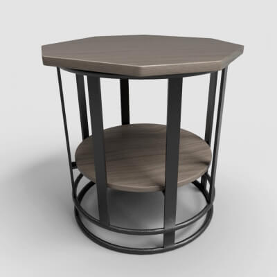 Octagon Table RH53 - 3D Model by Speedup