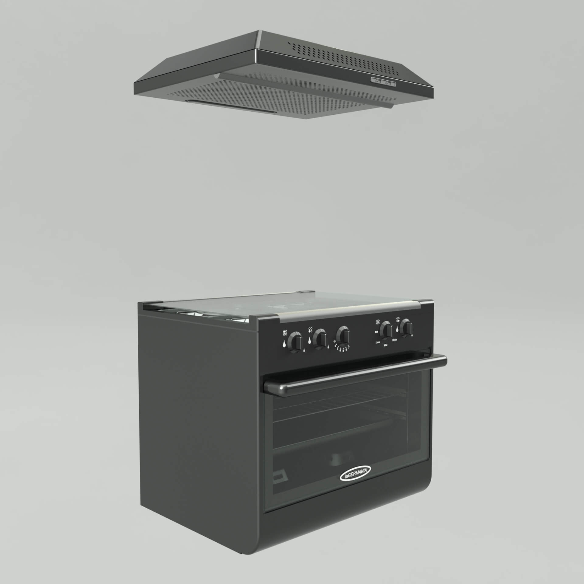 Oven Stove A1 - 3D Model by Speedup