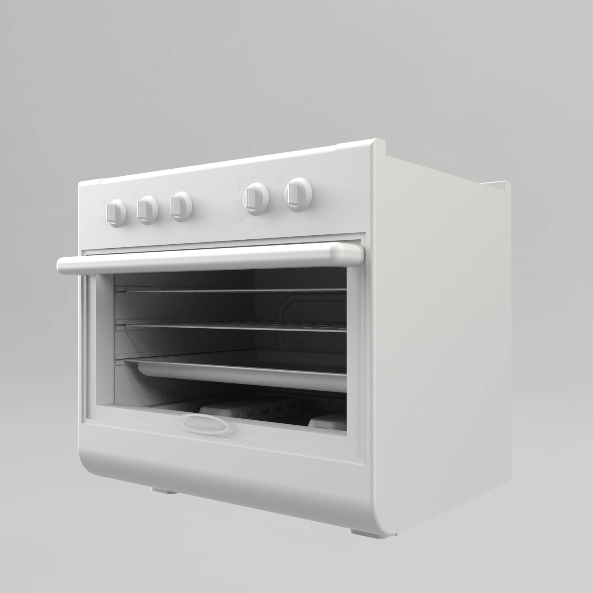 Oven Stove A1 - 3D Model by Speedup