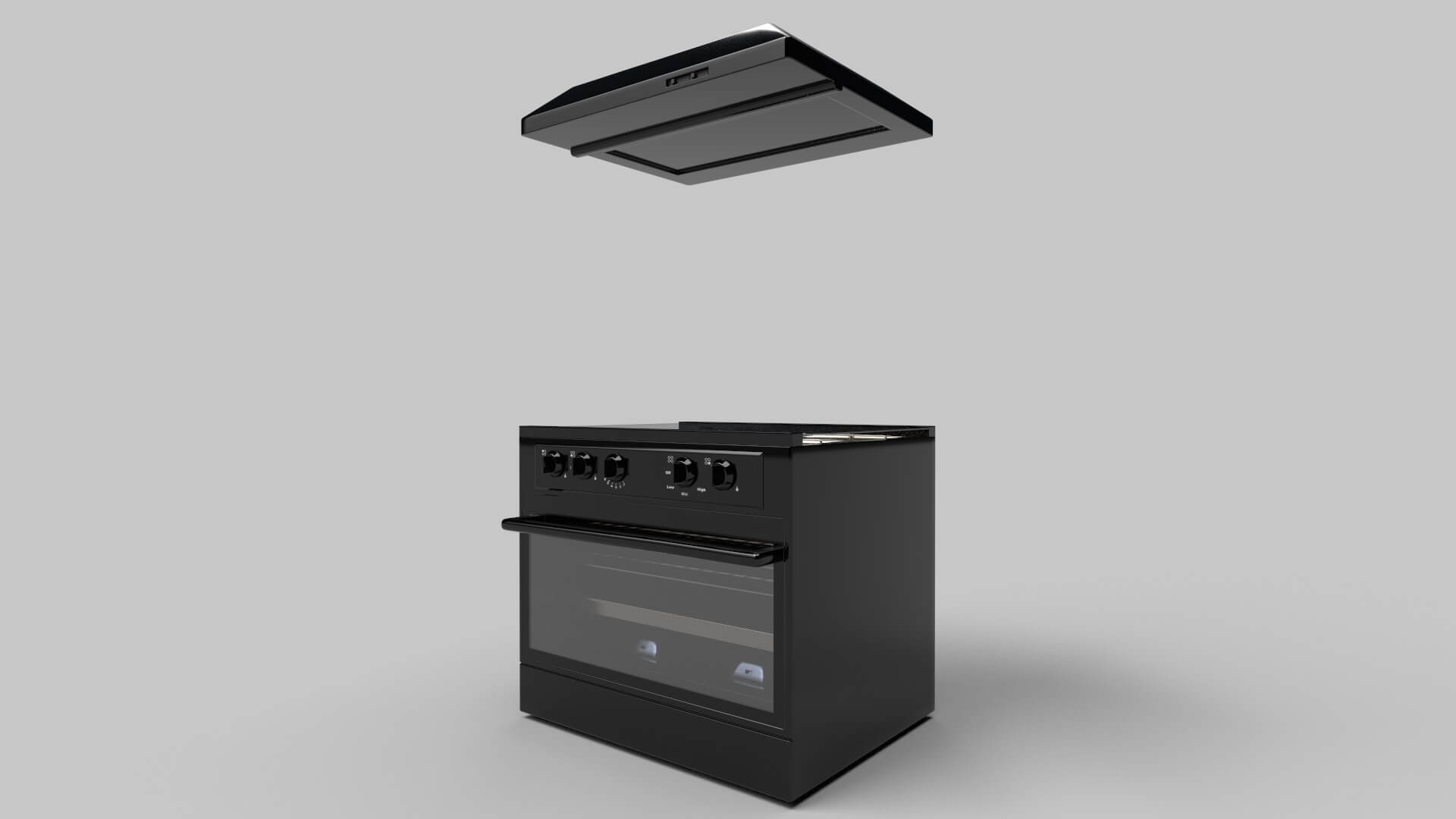 Oven Stove RH1 - 3D Model by Speedup