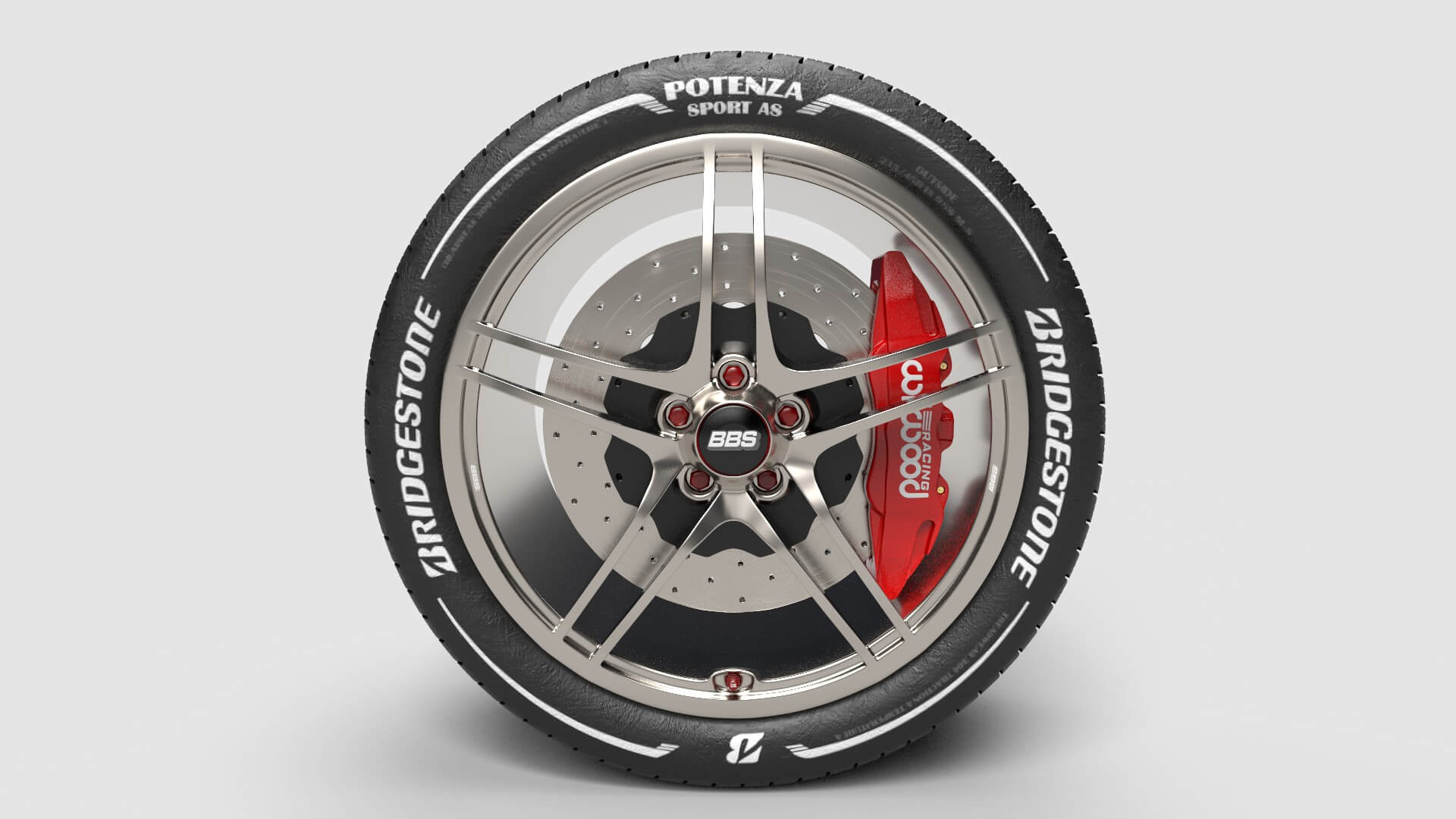 Rim with Brake Set and Tire RH - 3D Model by Speedup