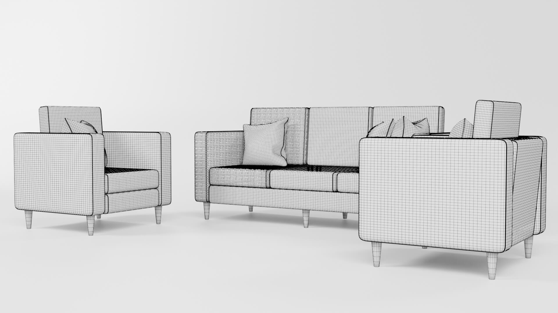 Sofa Design 4 - 3D Model by Speedup