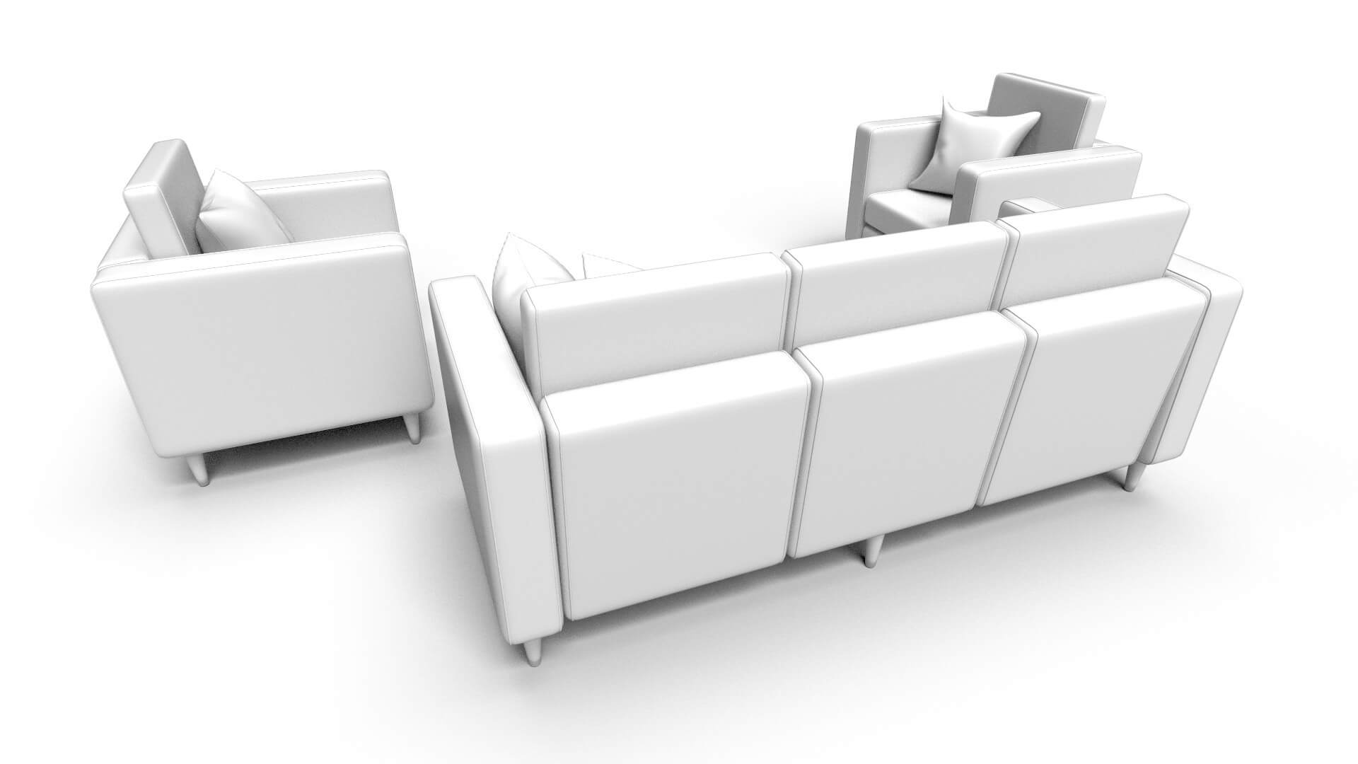 Sofa Design RH4 - 3D Model by Speedup