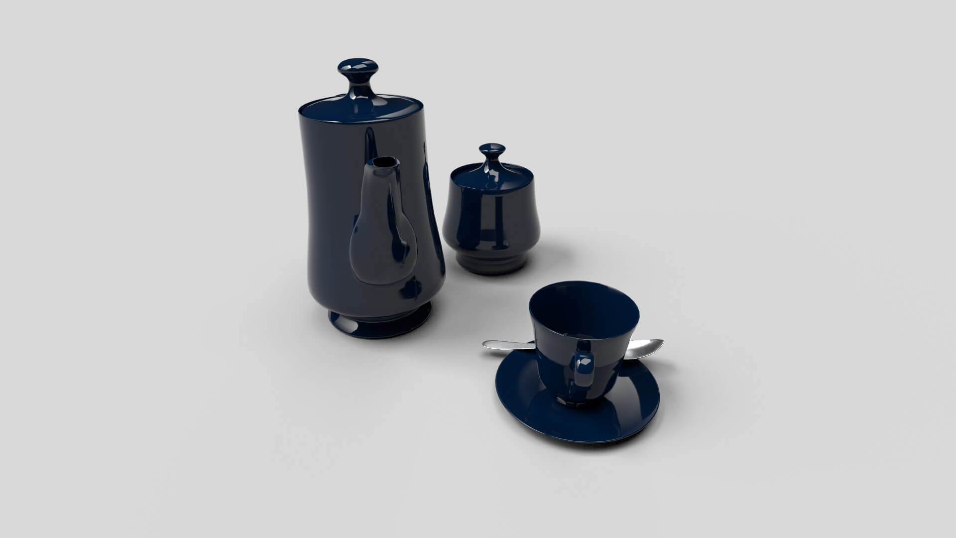 Tea Set RH2 Model by Speedup