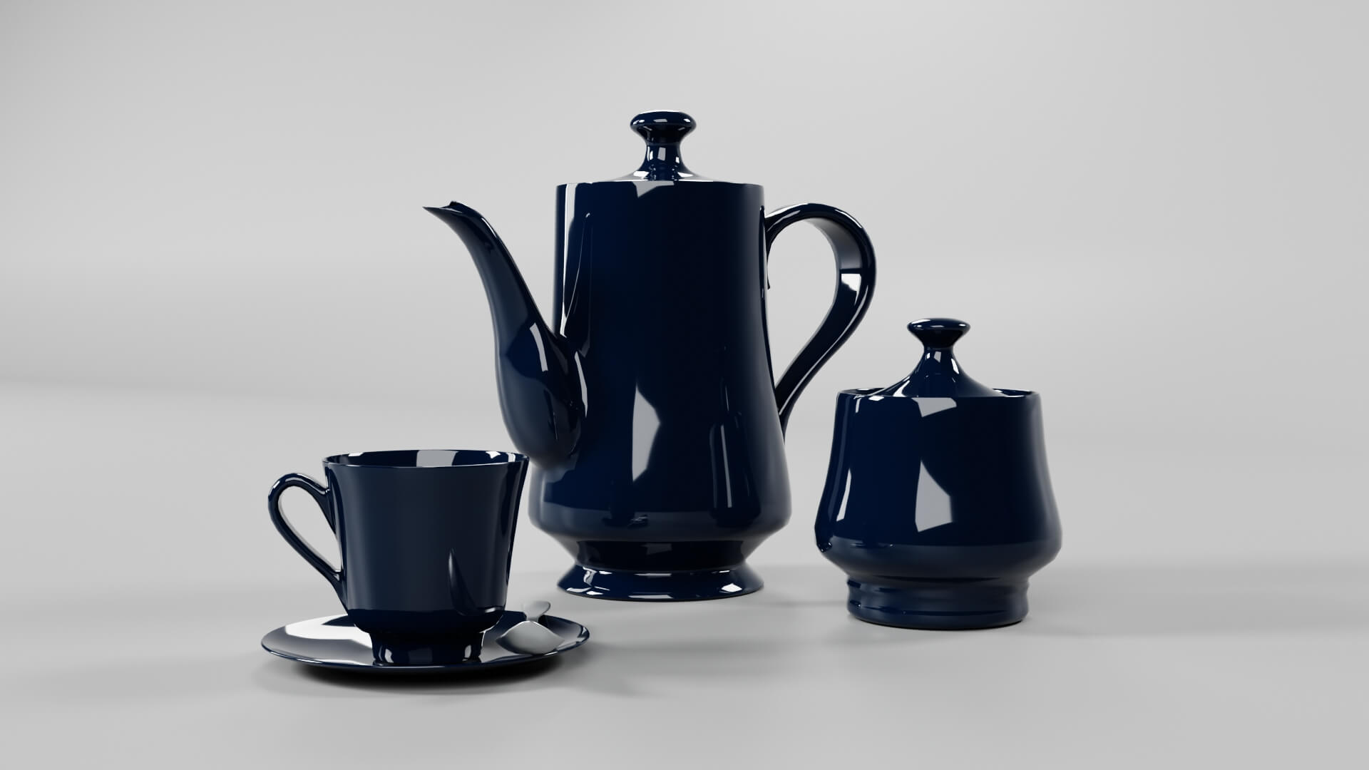 Tea Set RH2 Model by Speedup