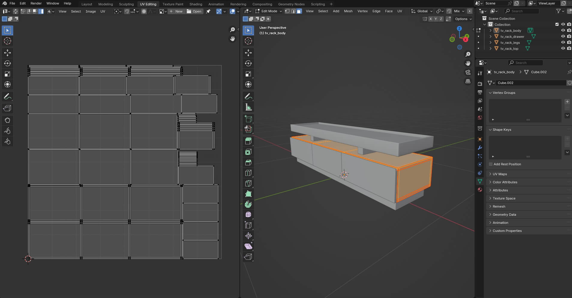 TV Rack RH12 Model by Speedup