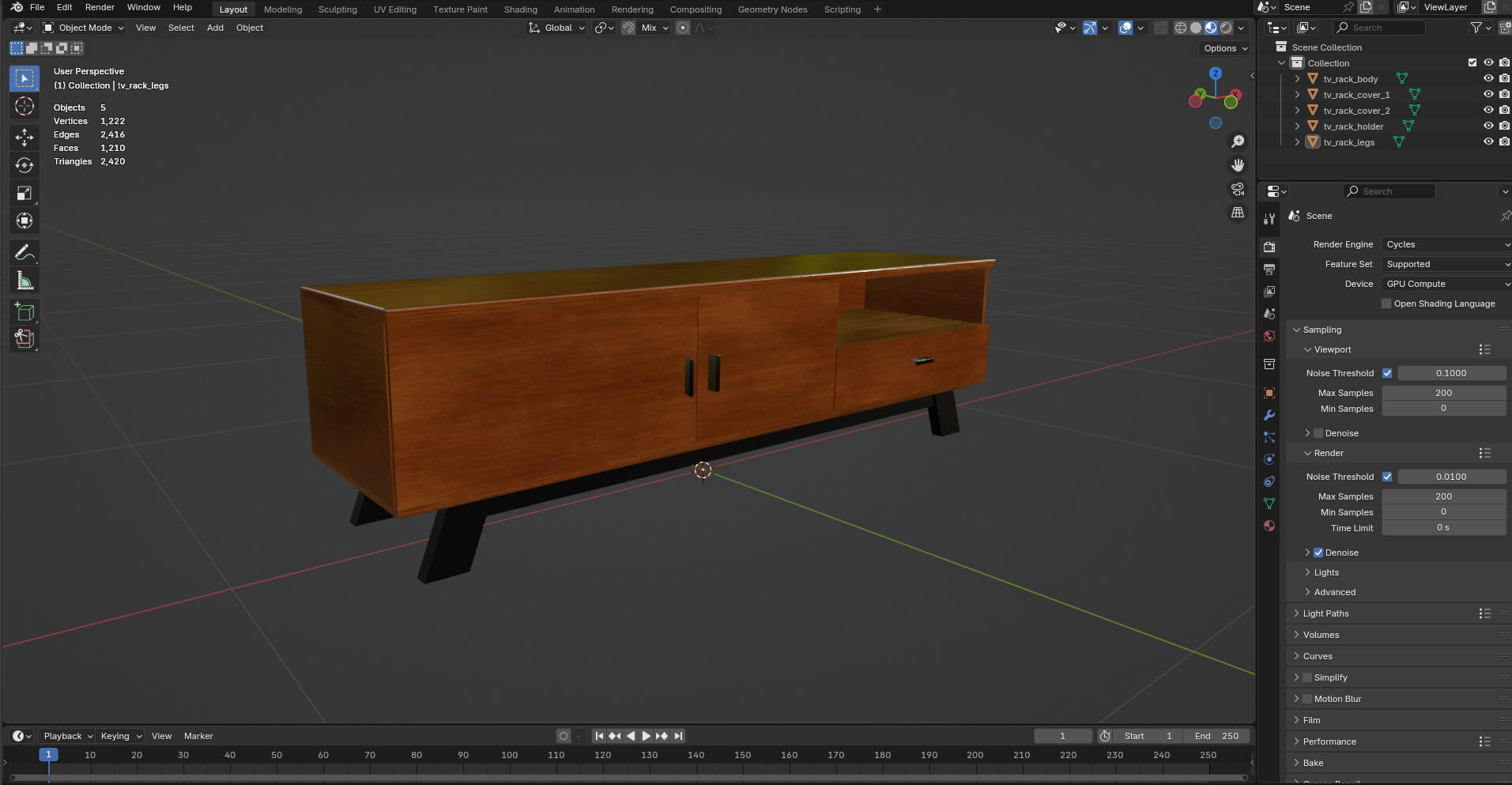 TV Rack RH14 Model by Speedup