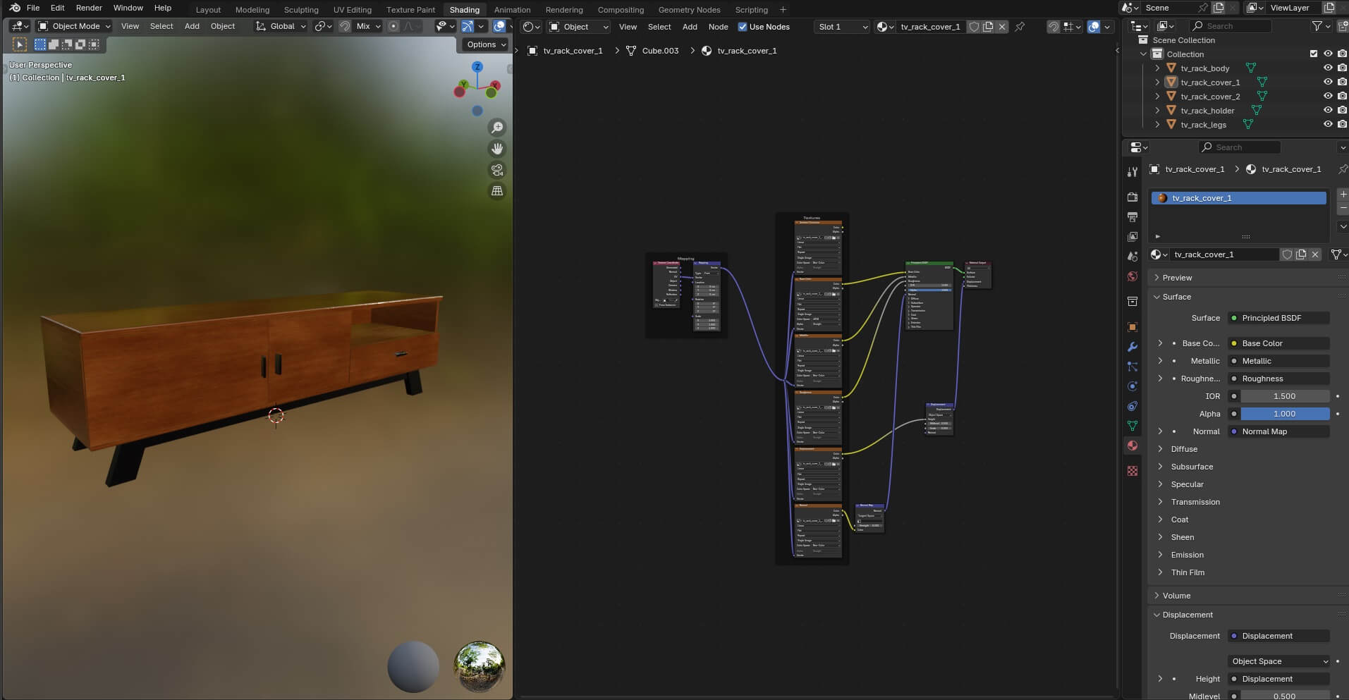 TV Rack RH14 Model by Speedup
