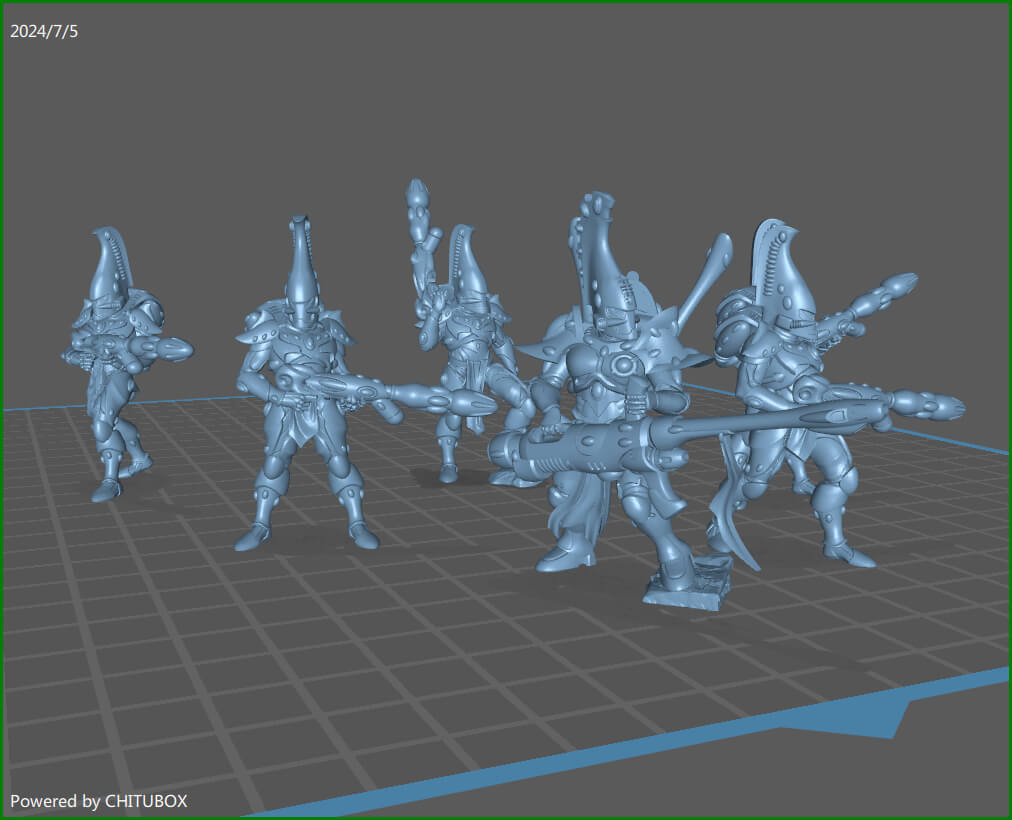 Space Elves - Full Collection 3D Model by SpiceFoxMinis