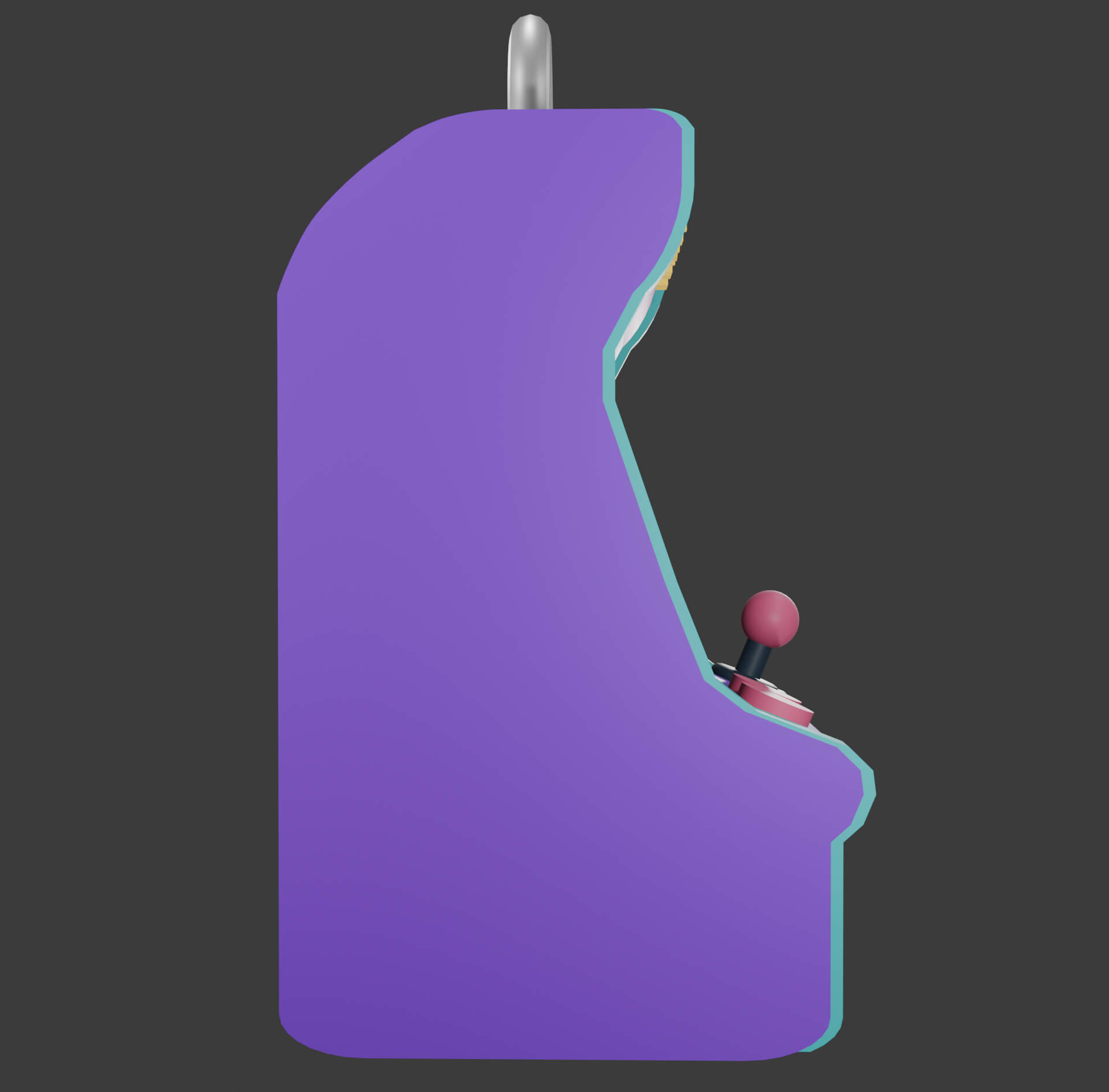 Retro Arcade Machine – Stylized 3D Keychain Model by SpidermanSawah1
