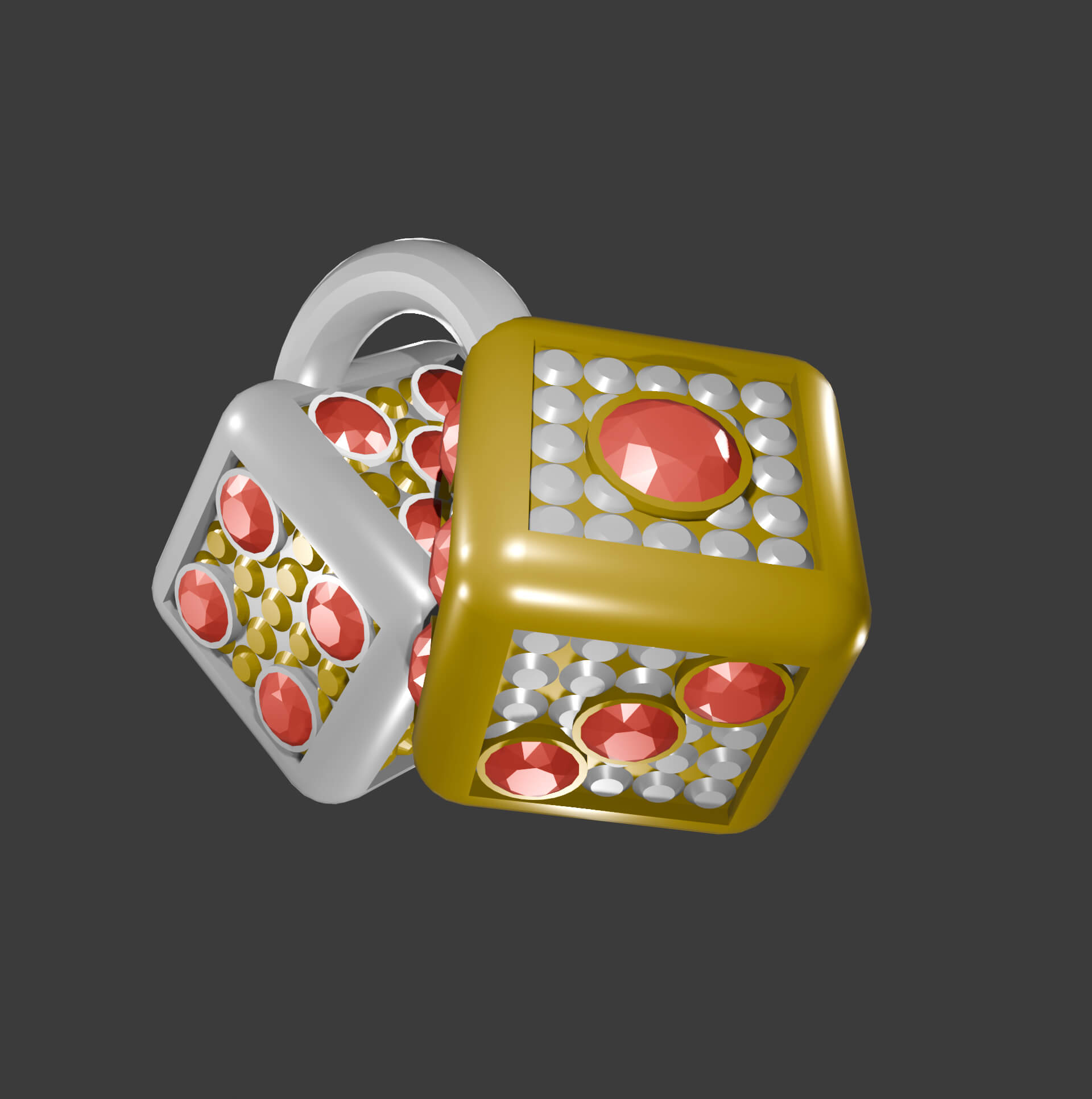 Bling Dice Lock 3D Model by SpidermanSawah1