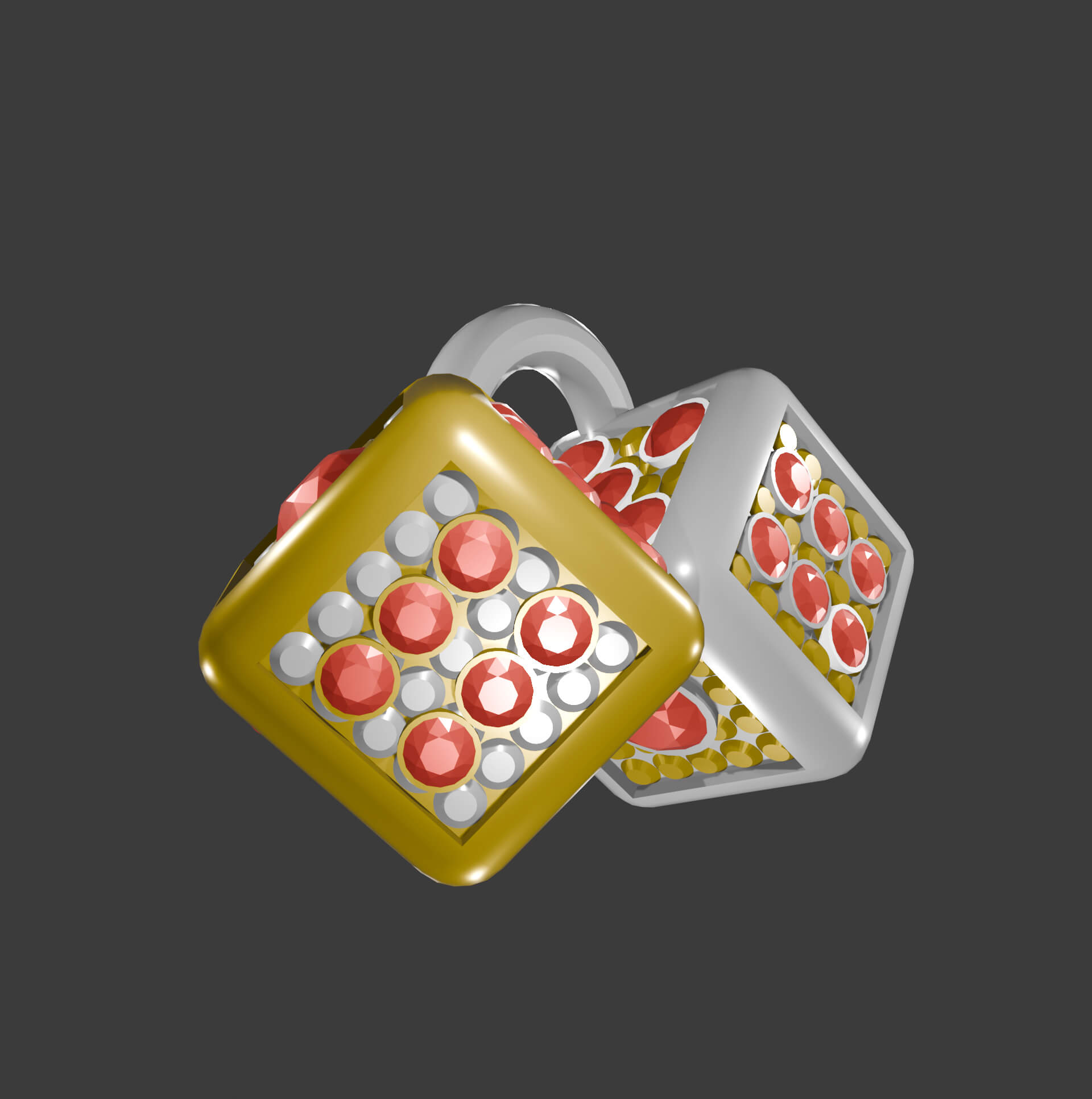 Bling Dice Lock 3D Model by SpidermanSawah1