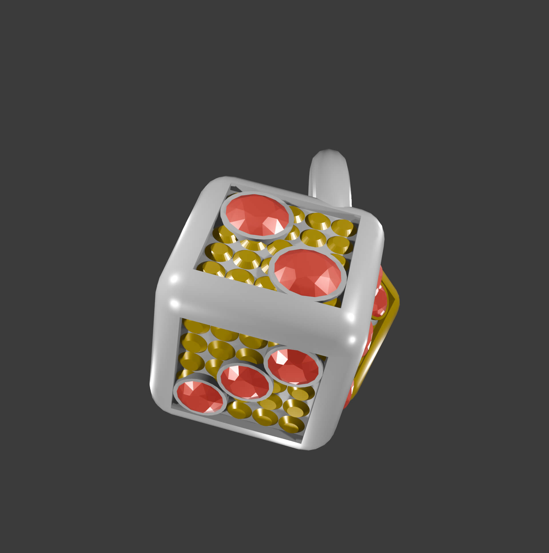 Bling Dice Lock 3D Model by SpidermanSawah1