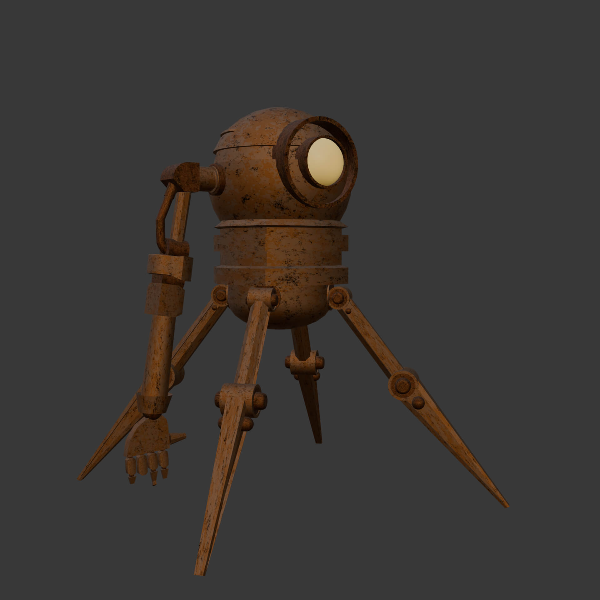 Exploration Robot 3D Model by SpidermanSawah1