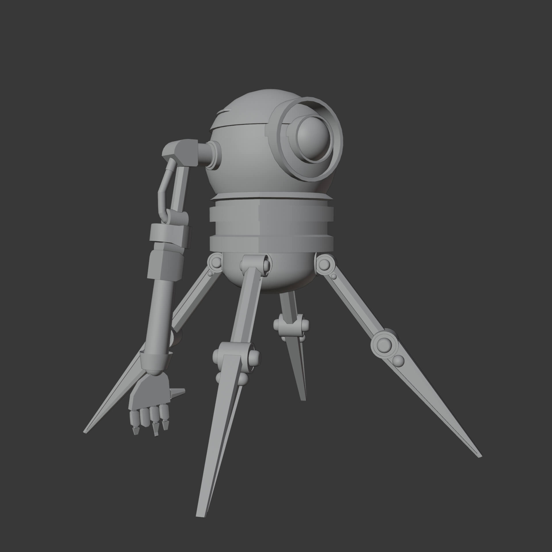 Exploration Robot 3D Model by SpidermanSawah1