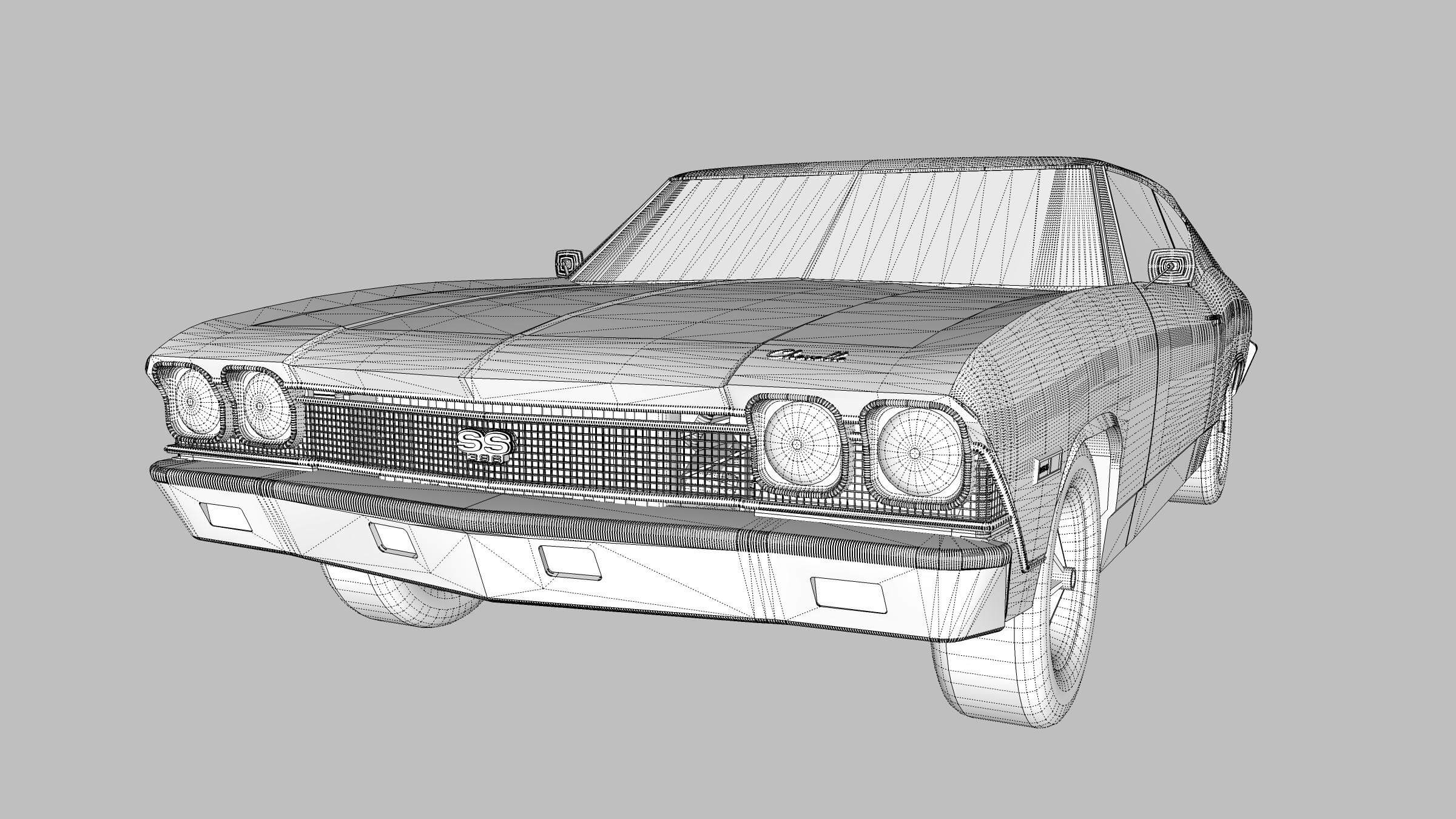 1968 Chevy Chevelle SS - Classic Car 3D Model by SpiritSwitchboard