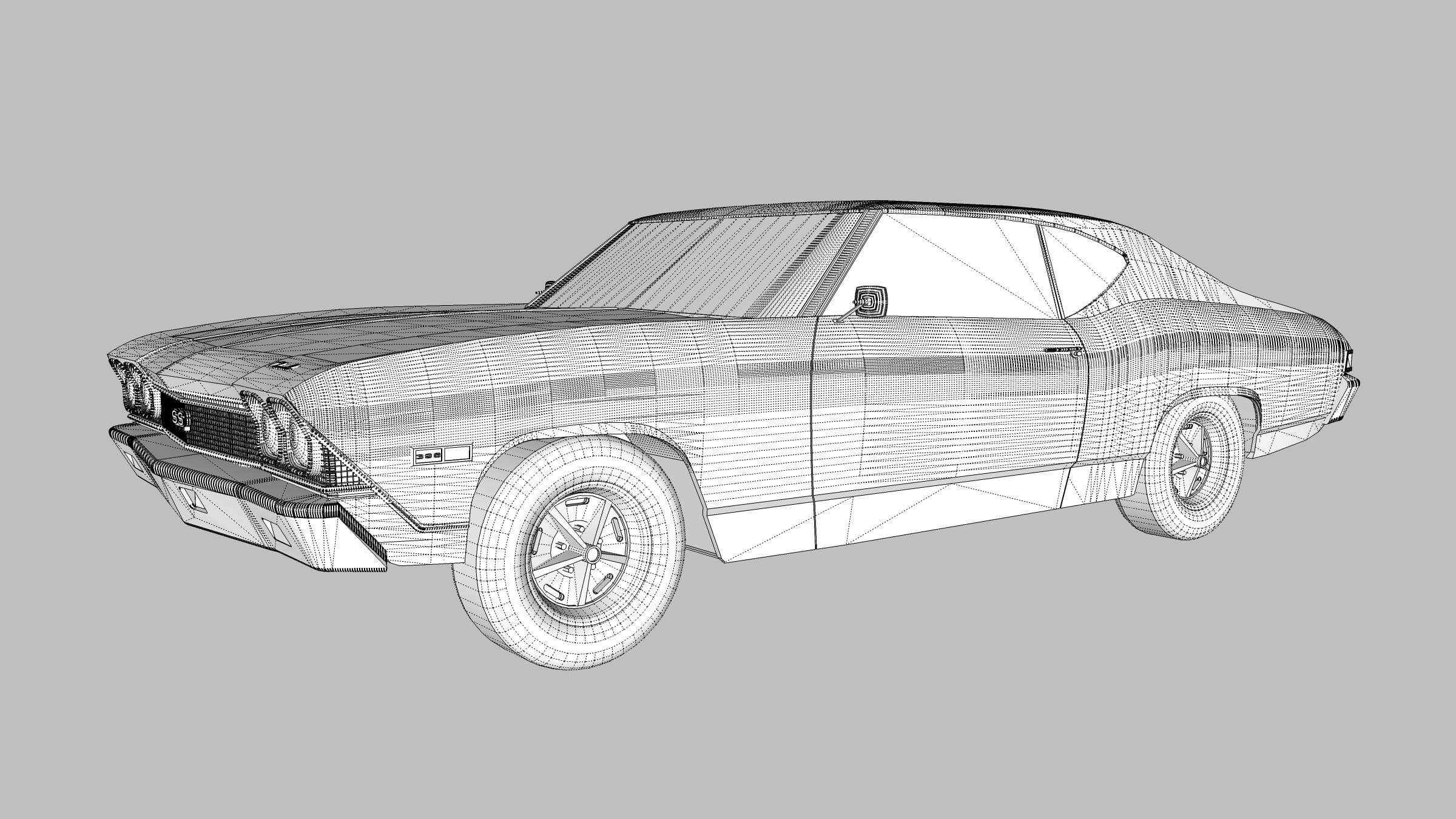 1968 Chevy Chevelle SS - Classic Car 3D Model by SpiritSwitchboard