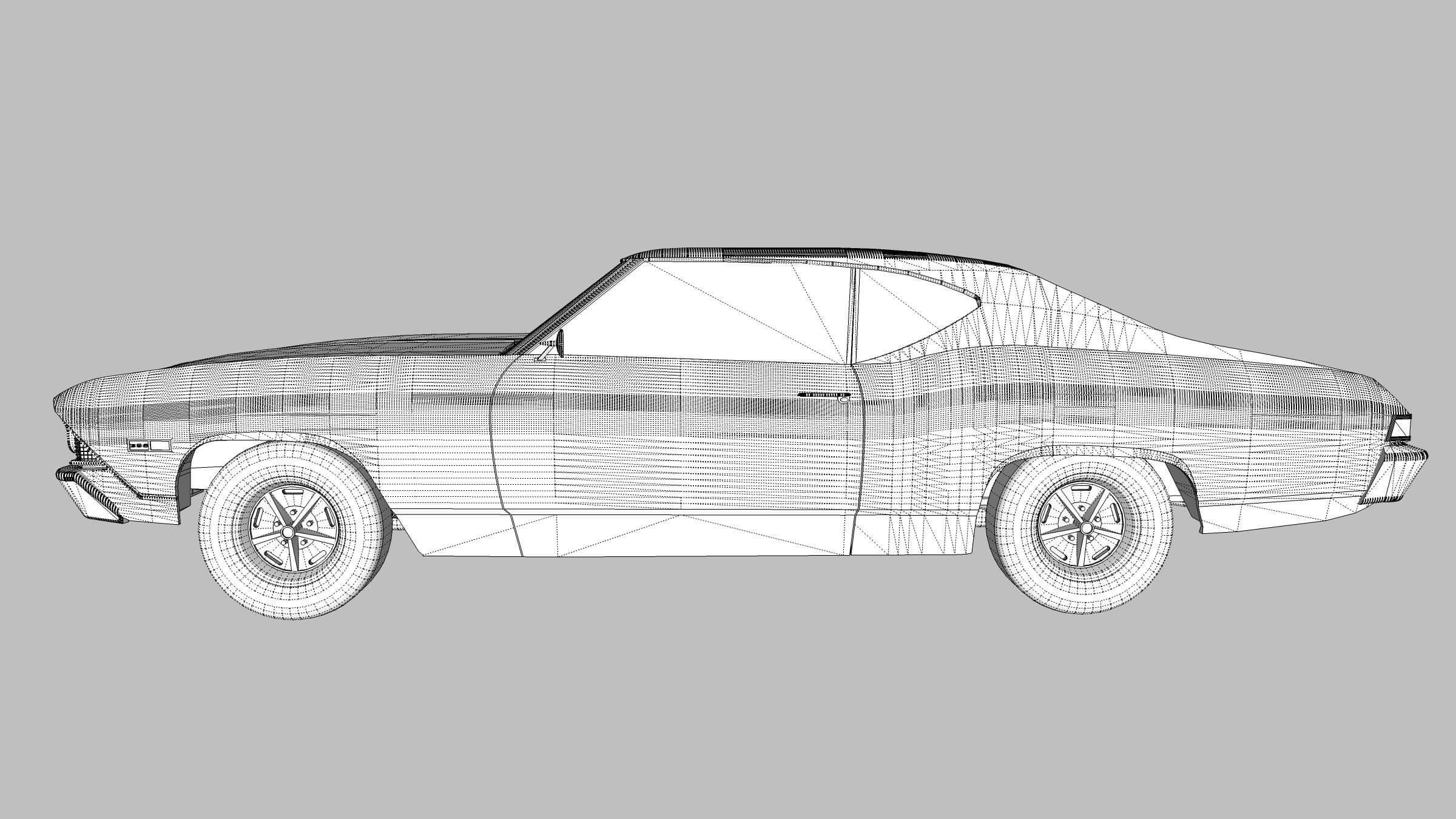 1968 Chevy Chevelle SS - Classic Car 3D Model by SpiritSwitchboard