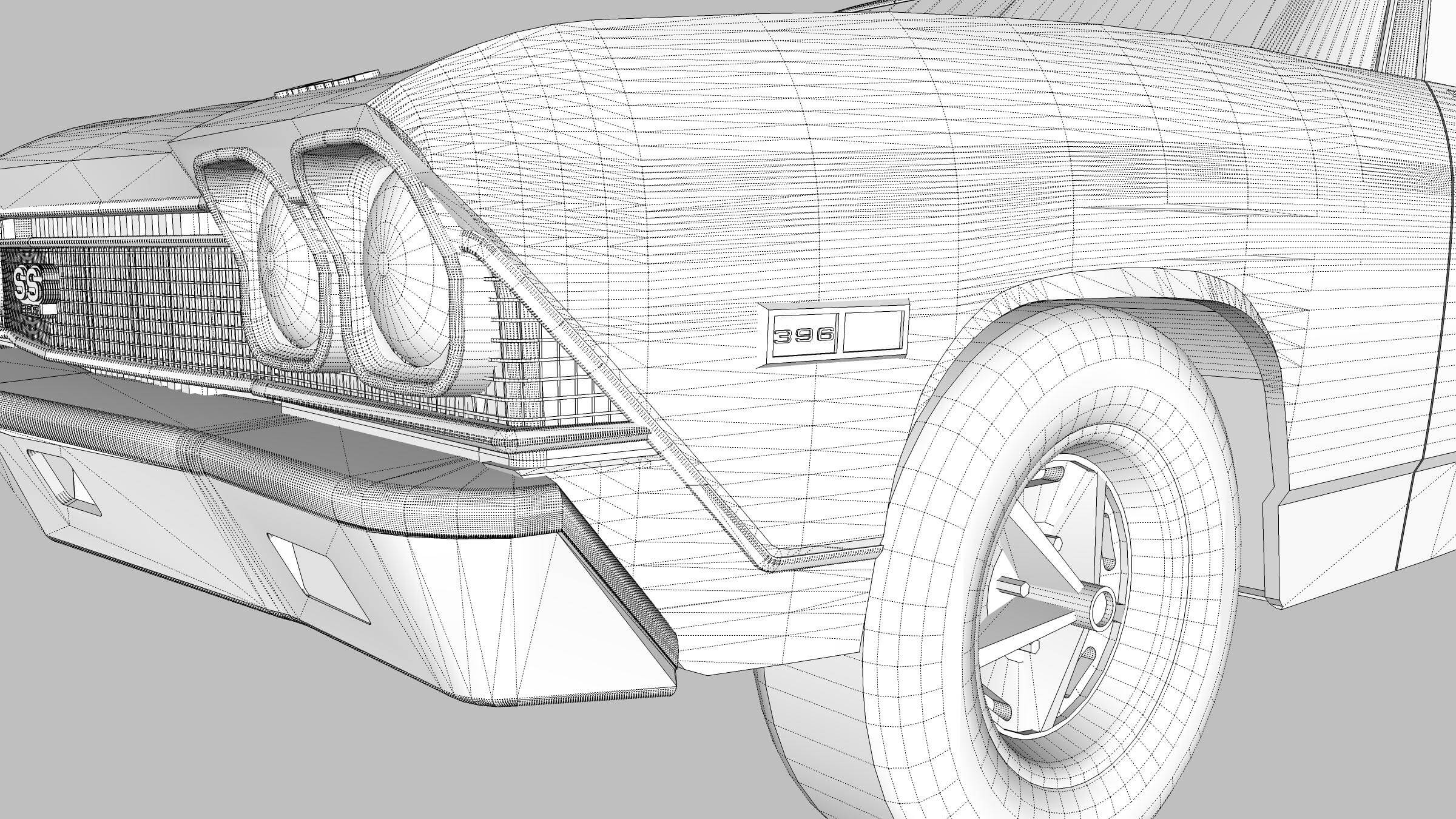 1968 Chevy Chevelle SS - Classic Car 3D Model by SpiritSwitchboard