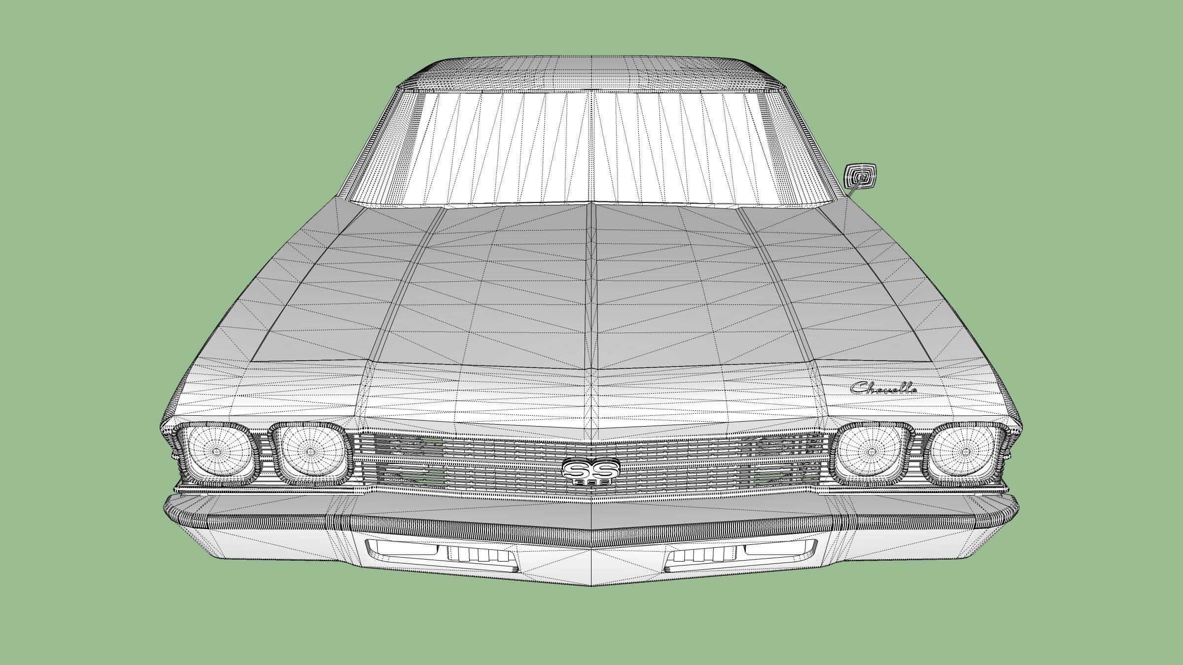 1969 Chevy Chevelle SS - Classic Car 3D Model by SpiritSwitchboard