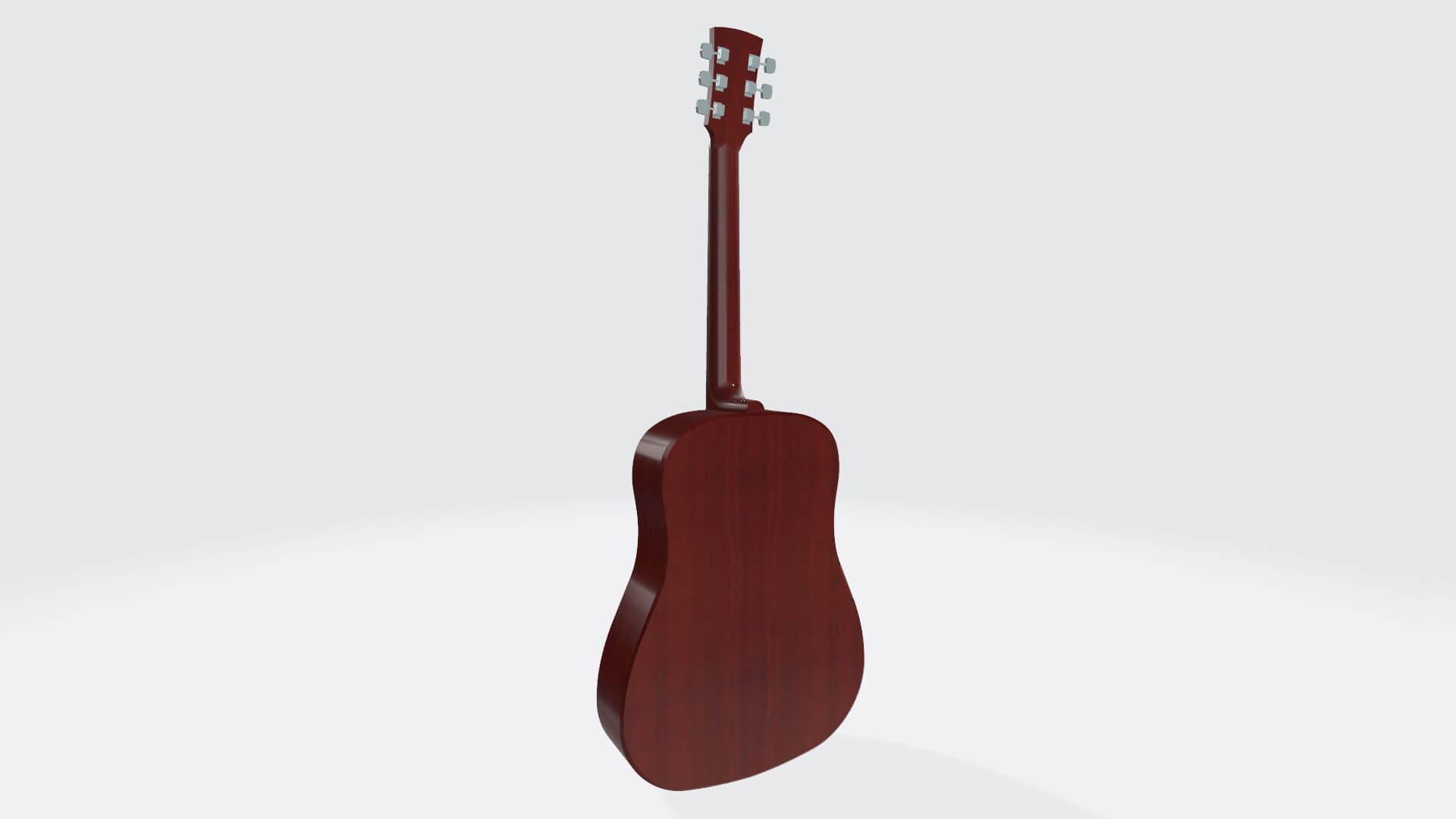 Acoustic Guitar - Standard Six String 3D Model by SpiritSwitchboard