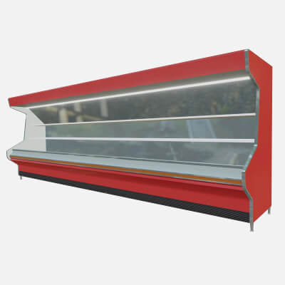 Retro Grocery Store Refrigerated Display - 3D Model by SpiritSwitchboard