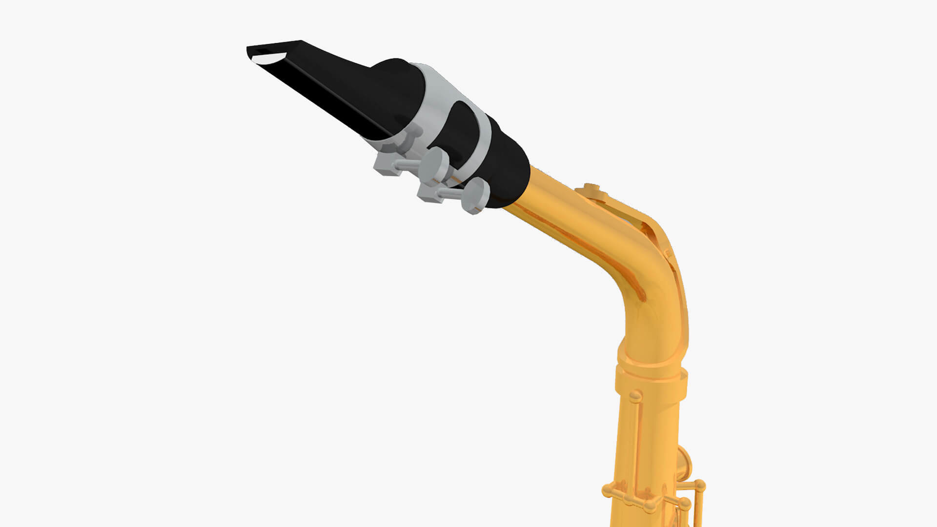 Alto Saxophone - Woodwind Musical Instrument 3D Model by SpiritSwitchboard