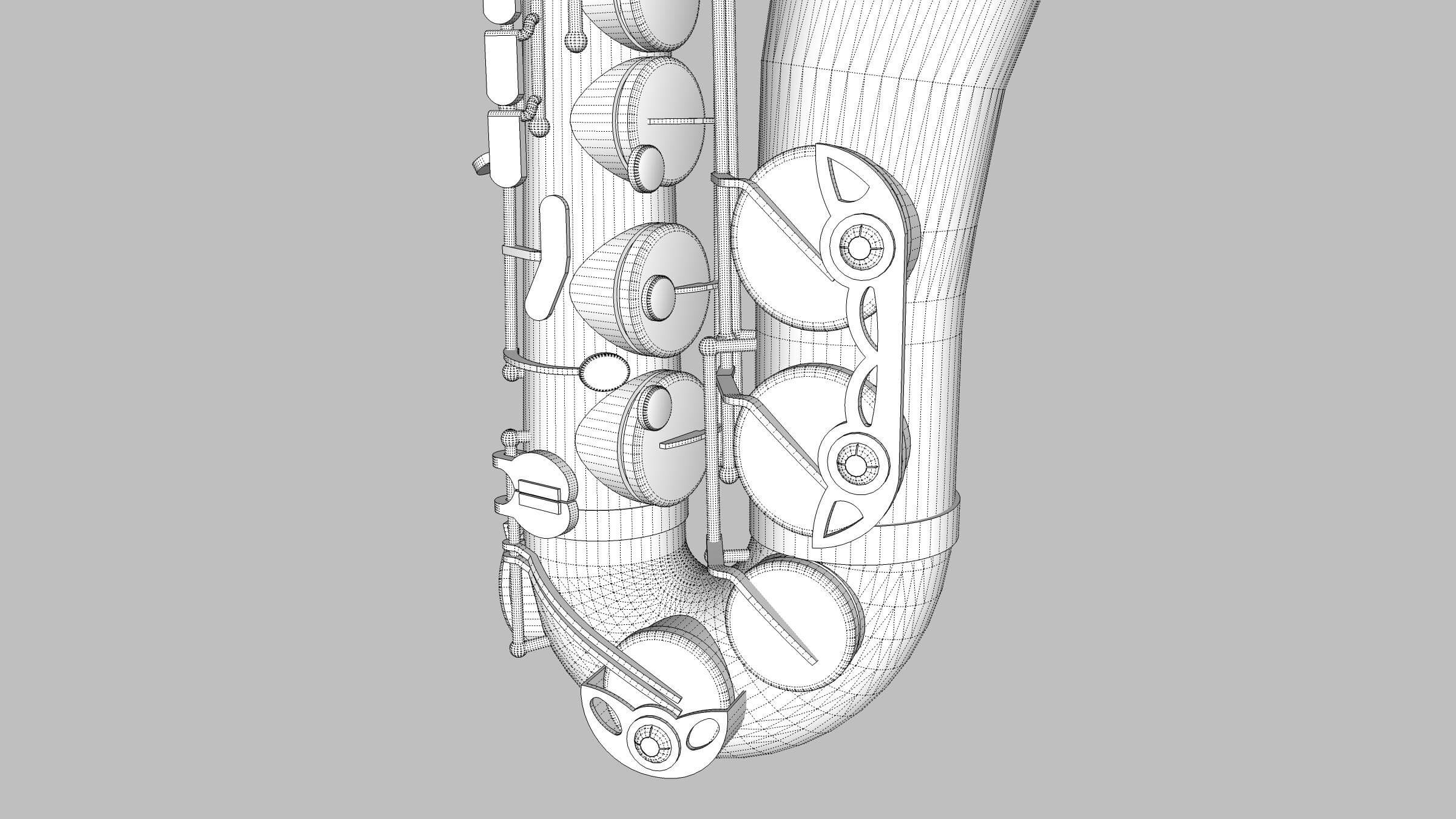 Alto Saxophone - Woodwind Musical Instrument 3D Model by SpiritSwitchboard