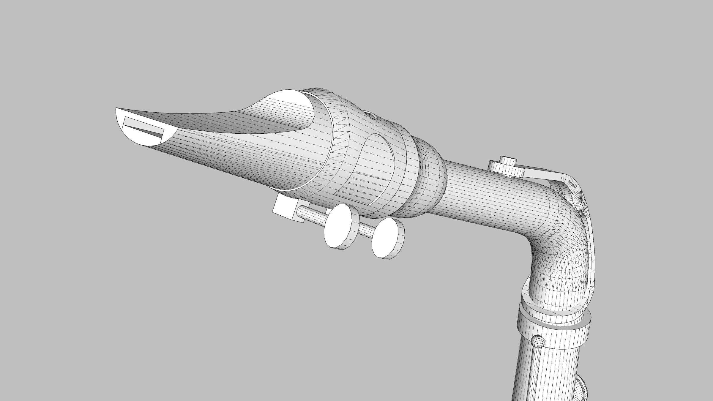 Alto Saxophone - Woodwind Musical Instrument 3D Model by SpiritSwitchboard