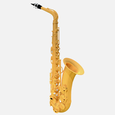 Alto Saxophone - Woodwind Musical Instrument 3D Model by SpiritSwitchboard