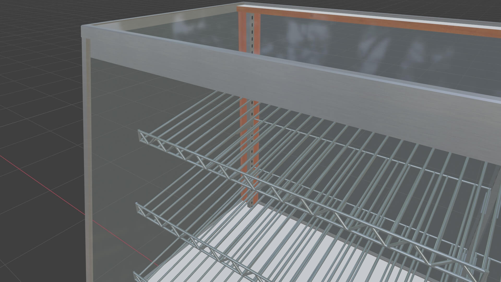 Bakery Display Case - 3D Model by SpiritSwitchboard