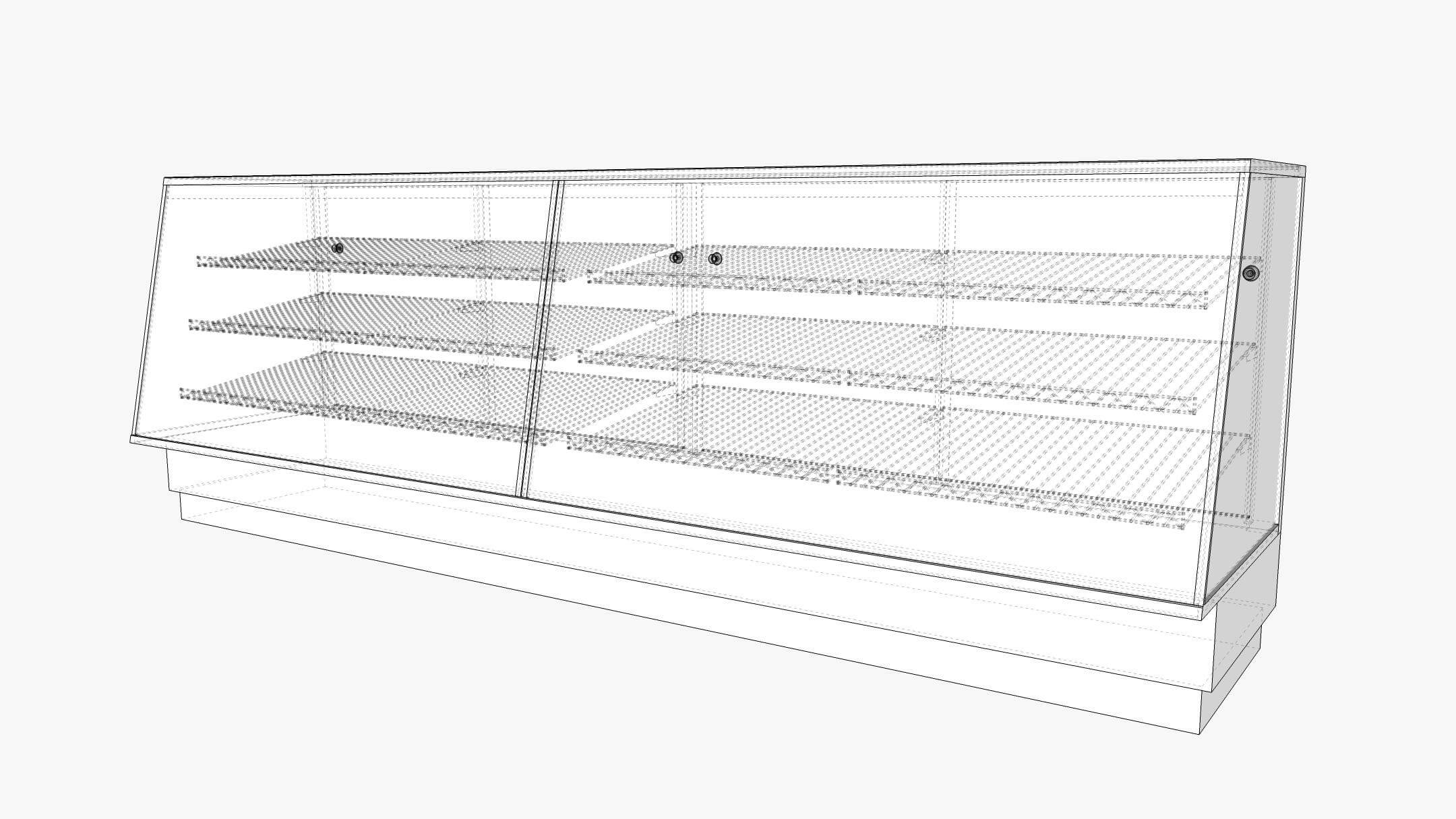 Bakery Display Case - 3D Model by SpiritSwitchboard