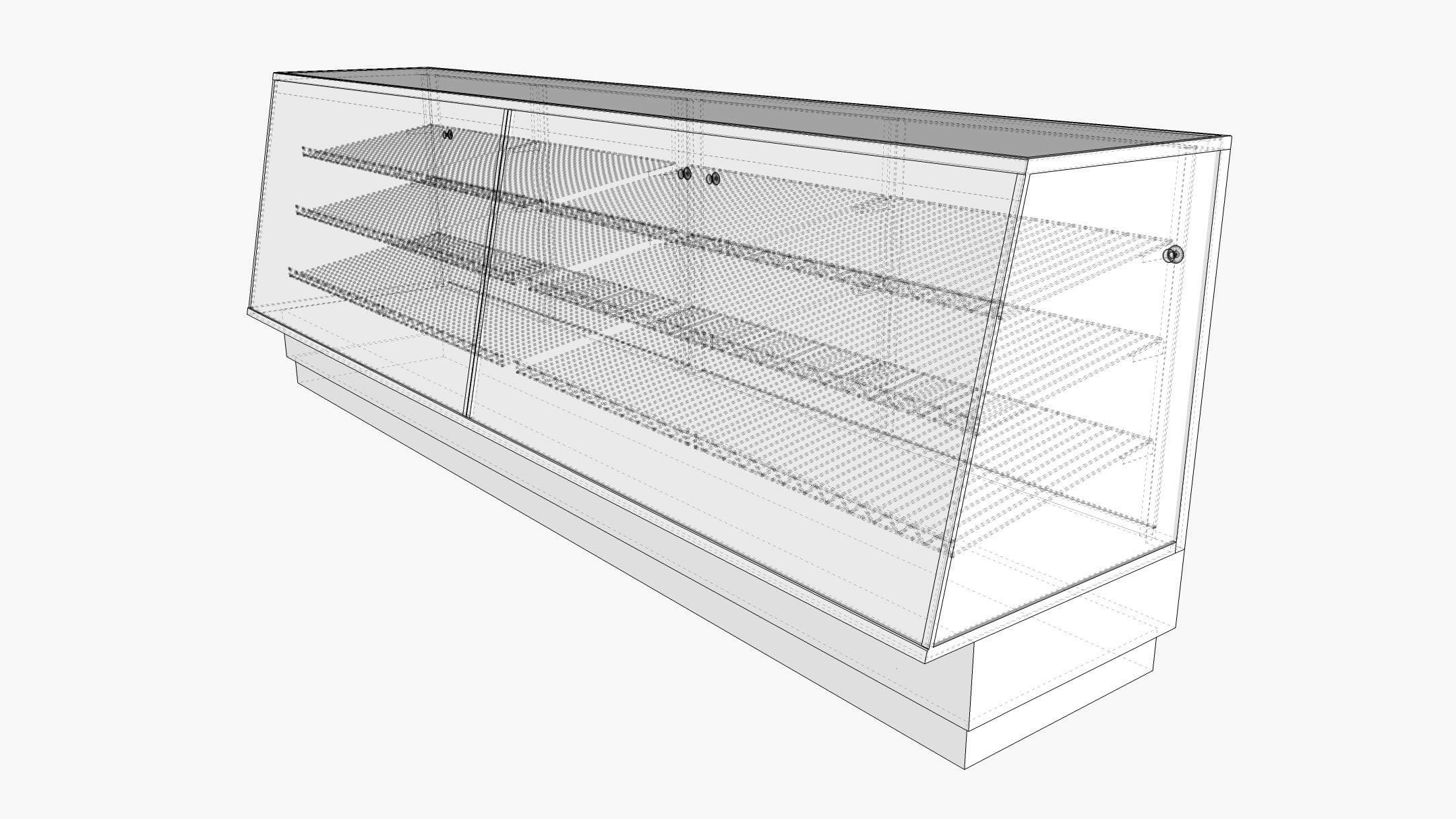 Bakery Display Case - 3D Model by SpiritSwitchboard