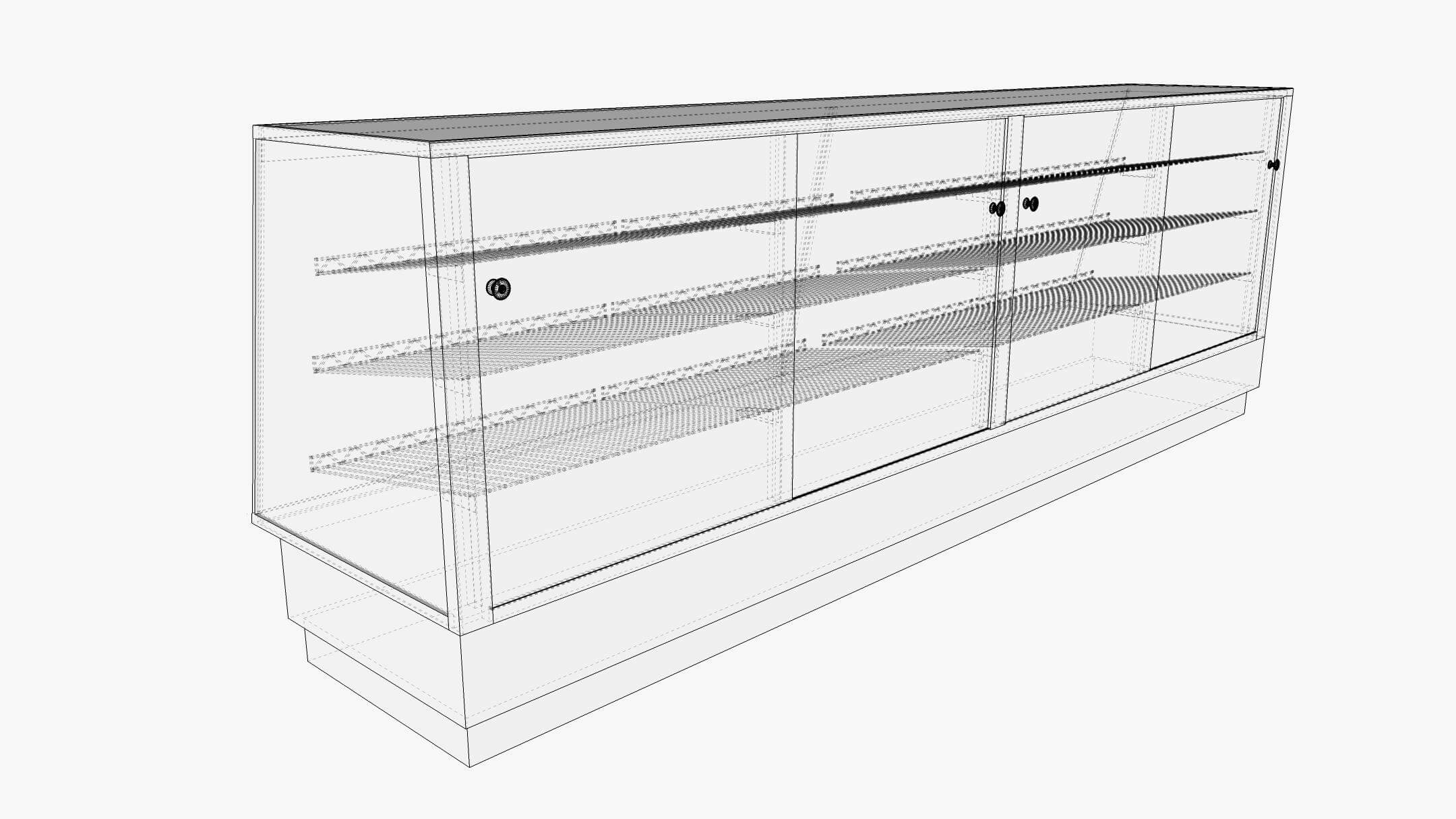Bakery Display Case - 3D Model by SpiritSwitchboard