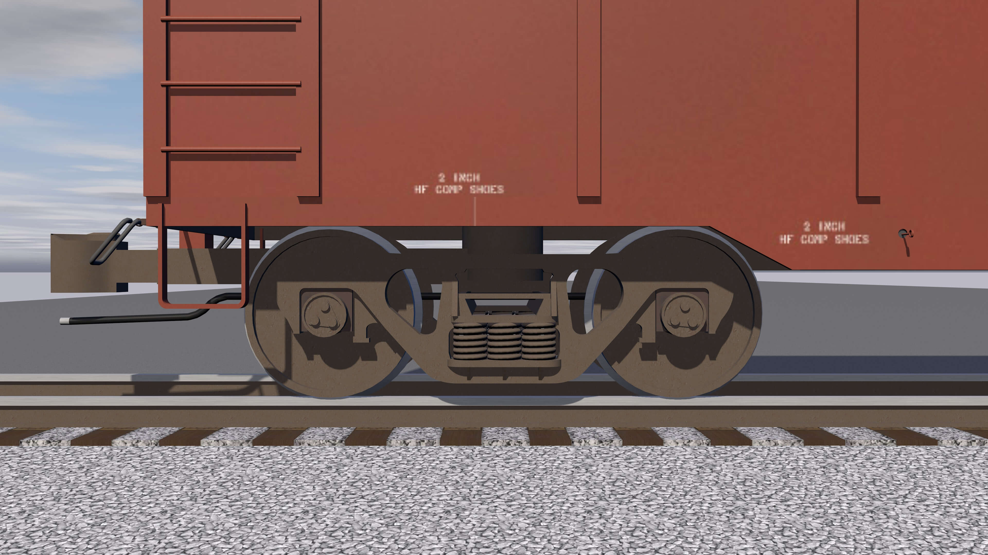 Box Car - Freight Train Car 3D Model by SpiritSwitchboard