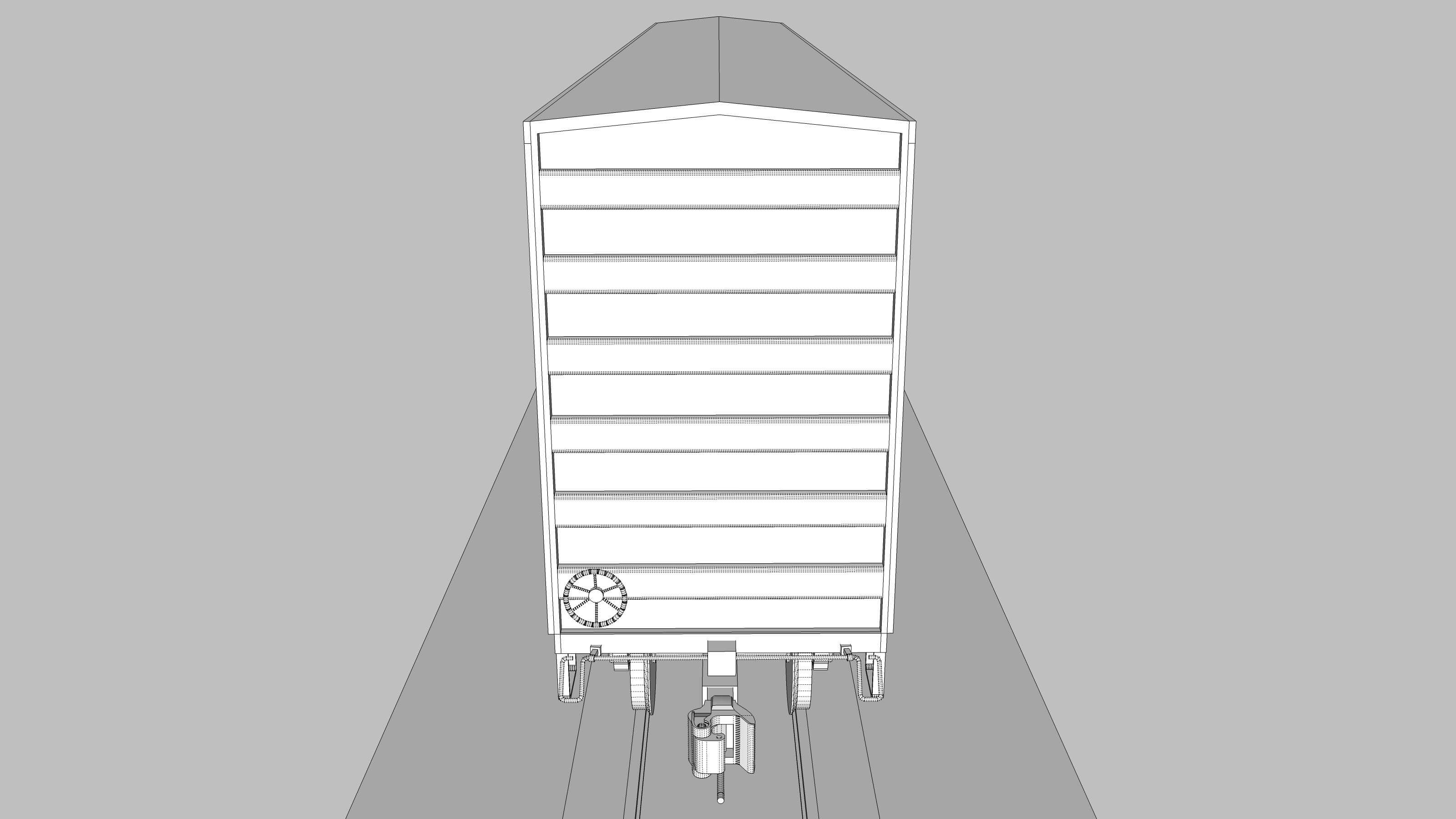 Box Car - Freight Train Car 3D Model by SpiritSwitchboard