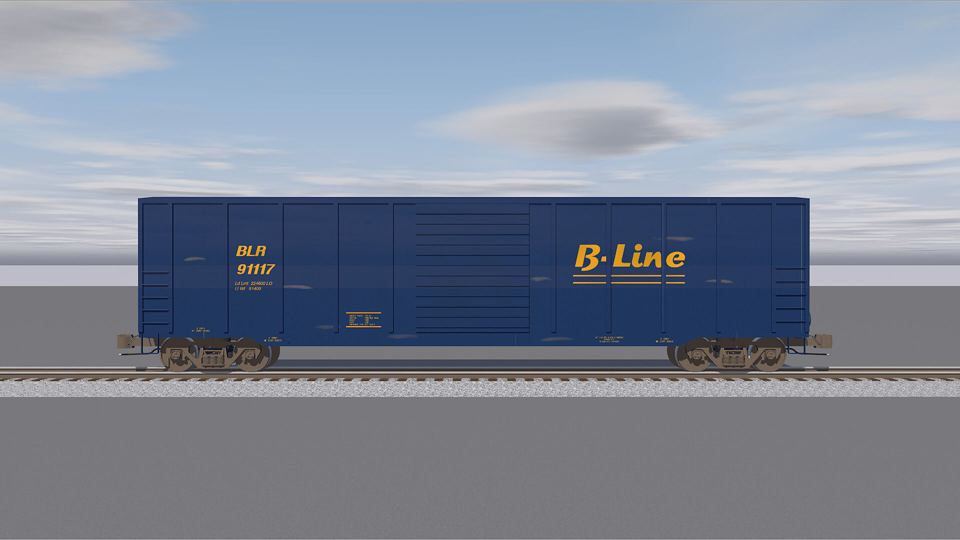 Boxcar Freight Train Car - 3D Model by SpiritSwitchboard