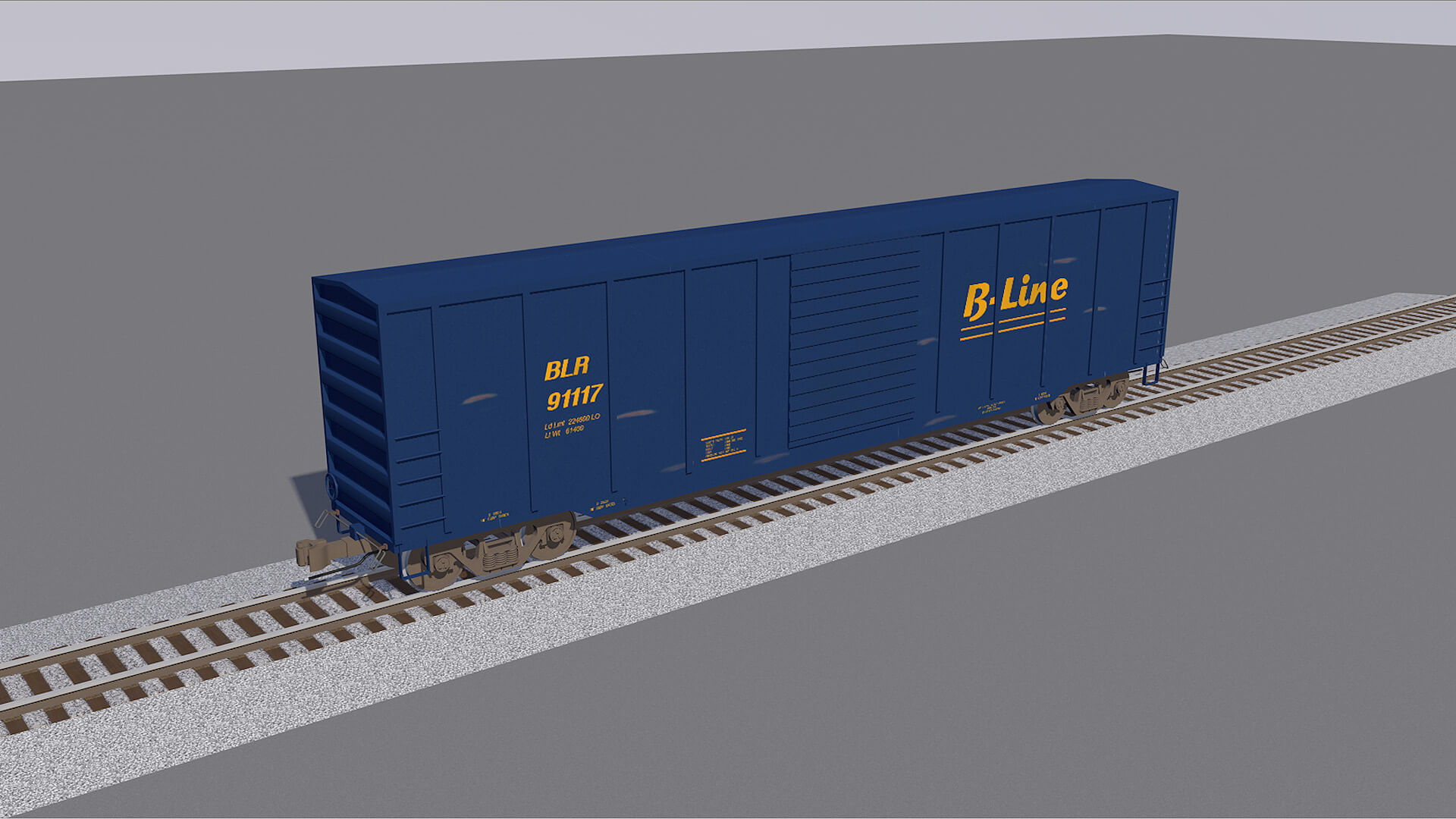 Boxcar Freight Train Car - 3D Model by SpiritSwitchboard