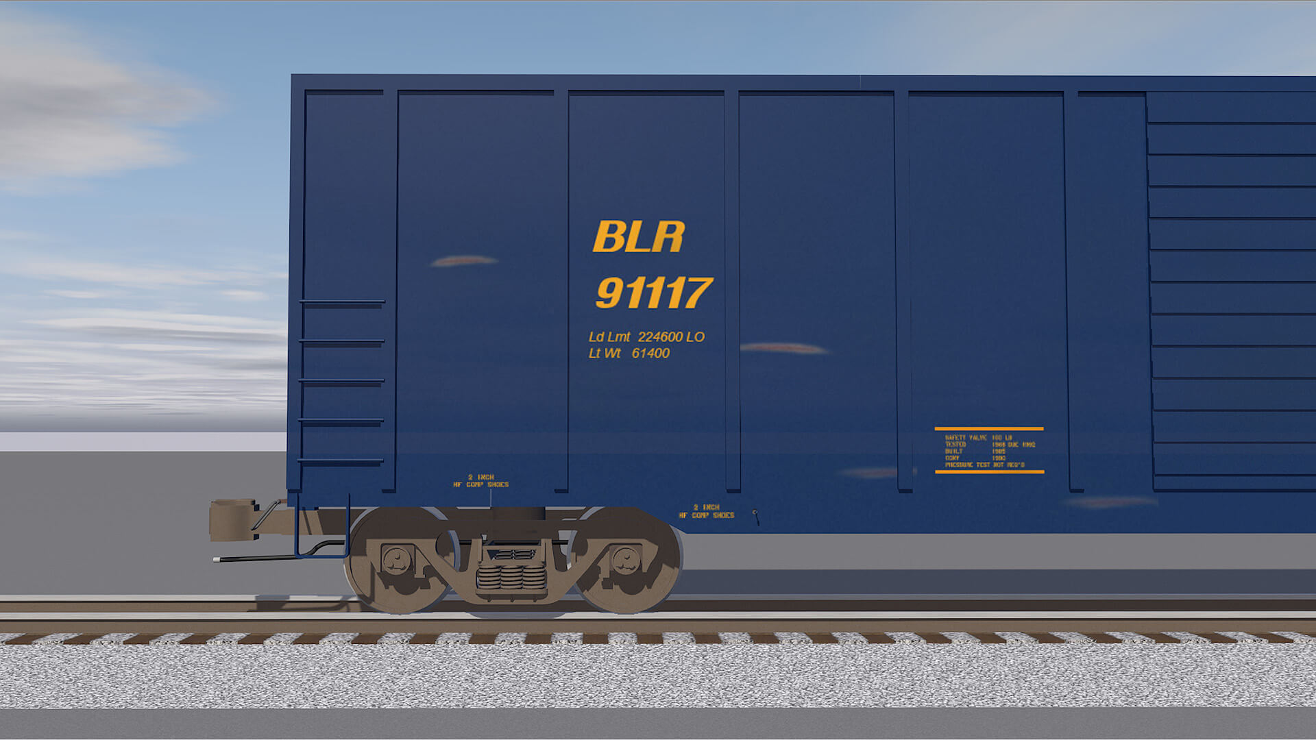 Boxcar Freight Train Car - 3D Model by SpiritSwitchboard