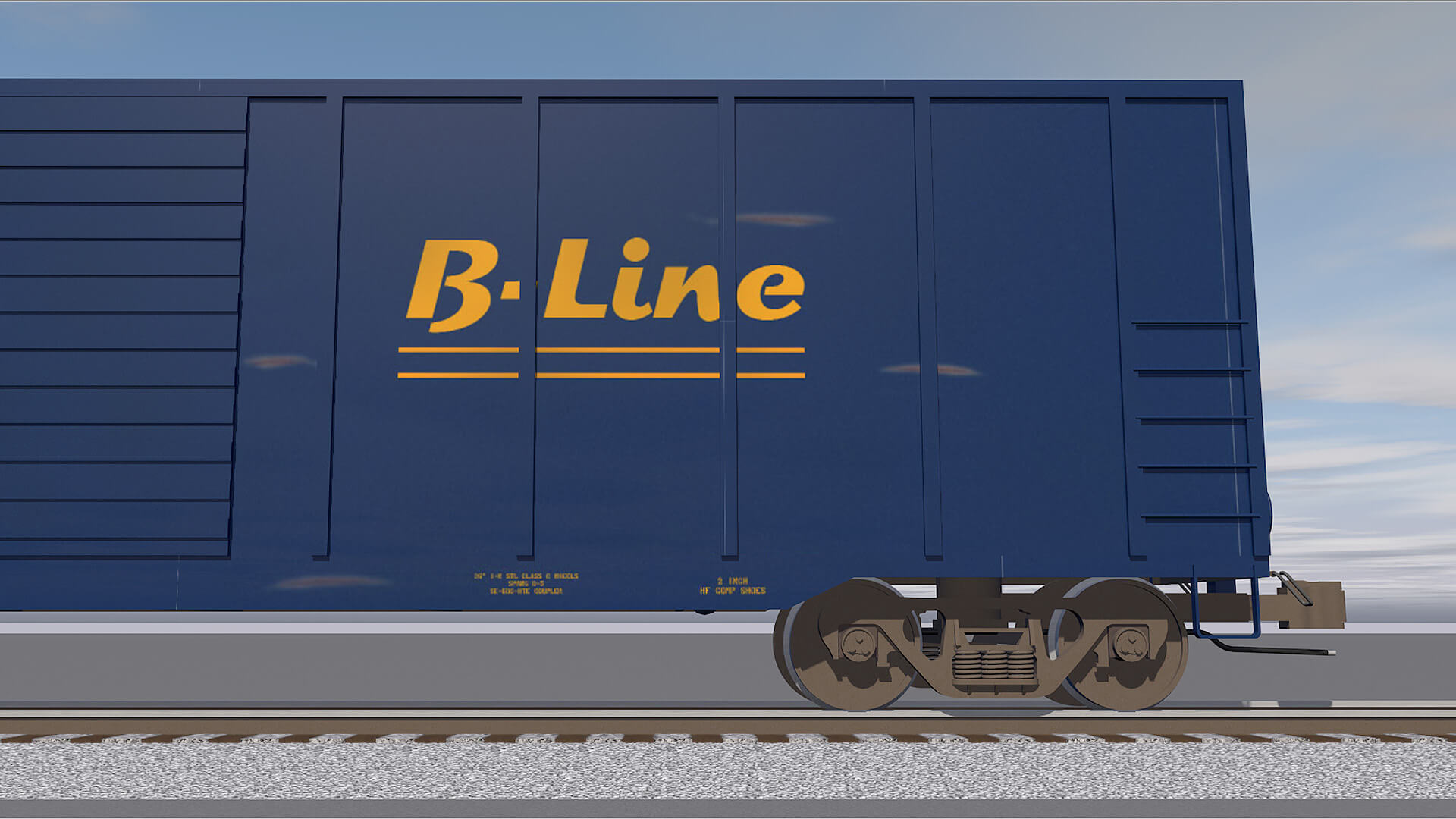 Boxcar Freight Train Car - 3D Model by SpiritSwitchboard