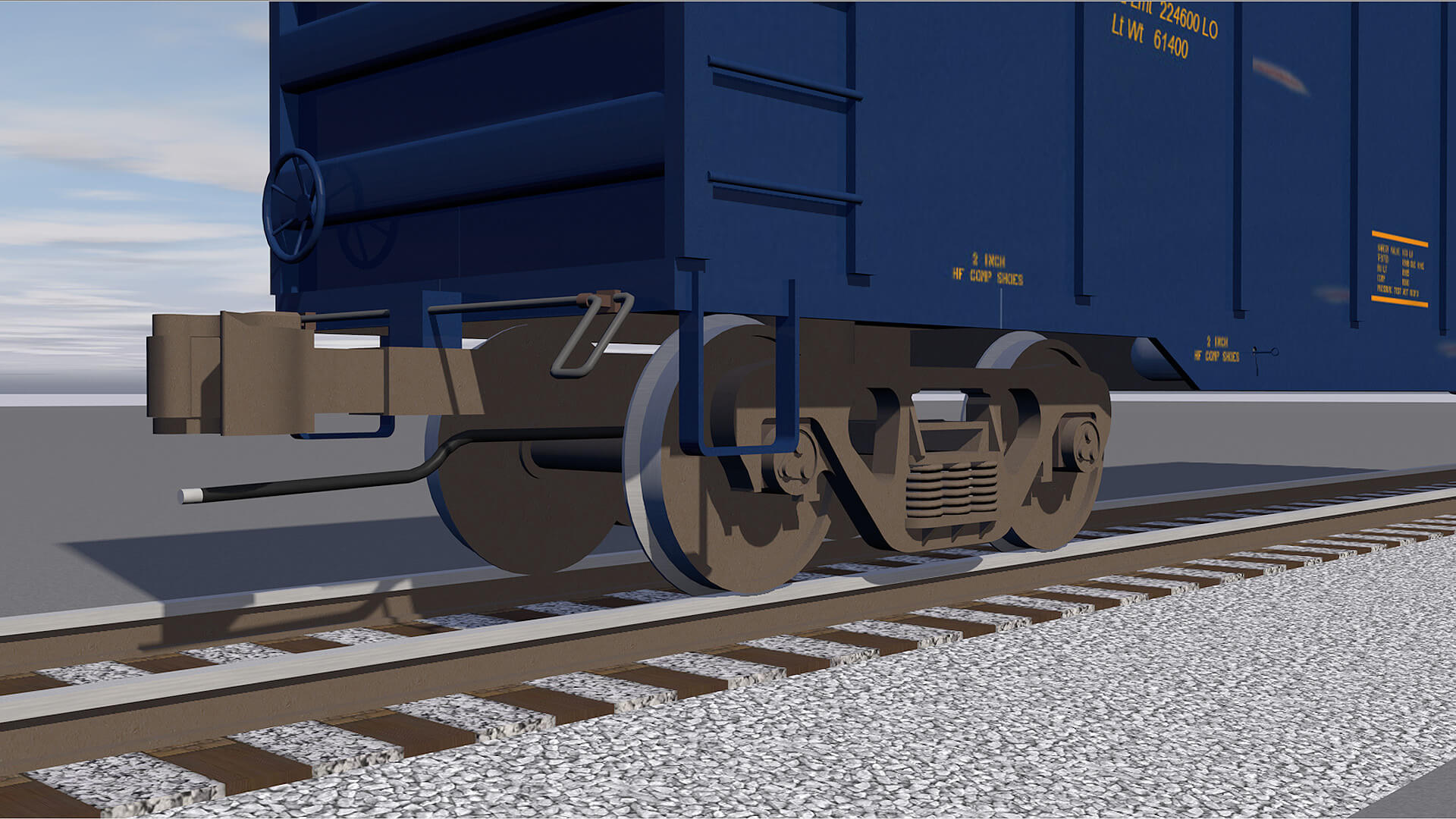 Boxcar Freight Train Car - 3D Model by SpiritSwitchboard