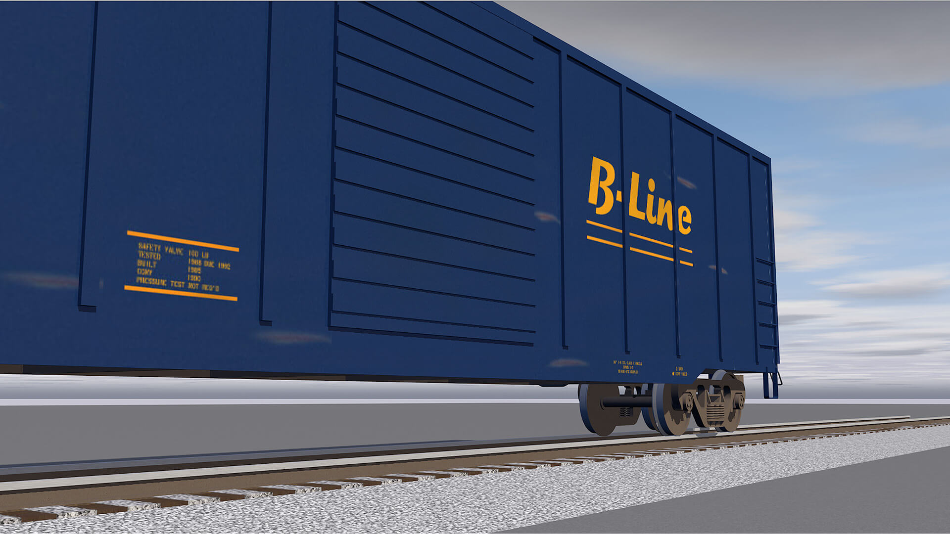 Boxcar Freight Train Car - 3D Model by SpiritSwitchboard