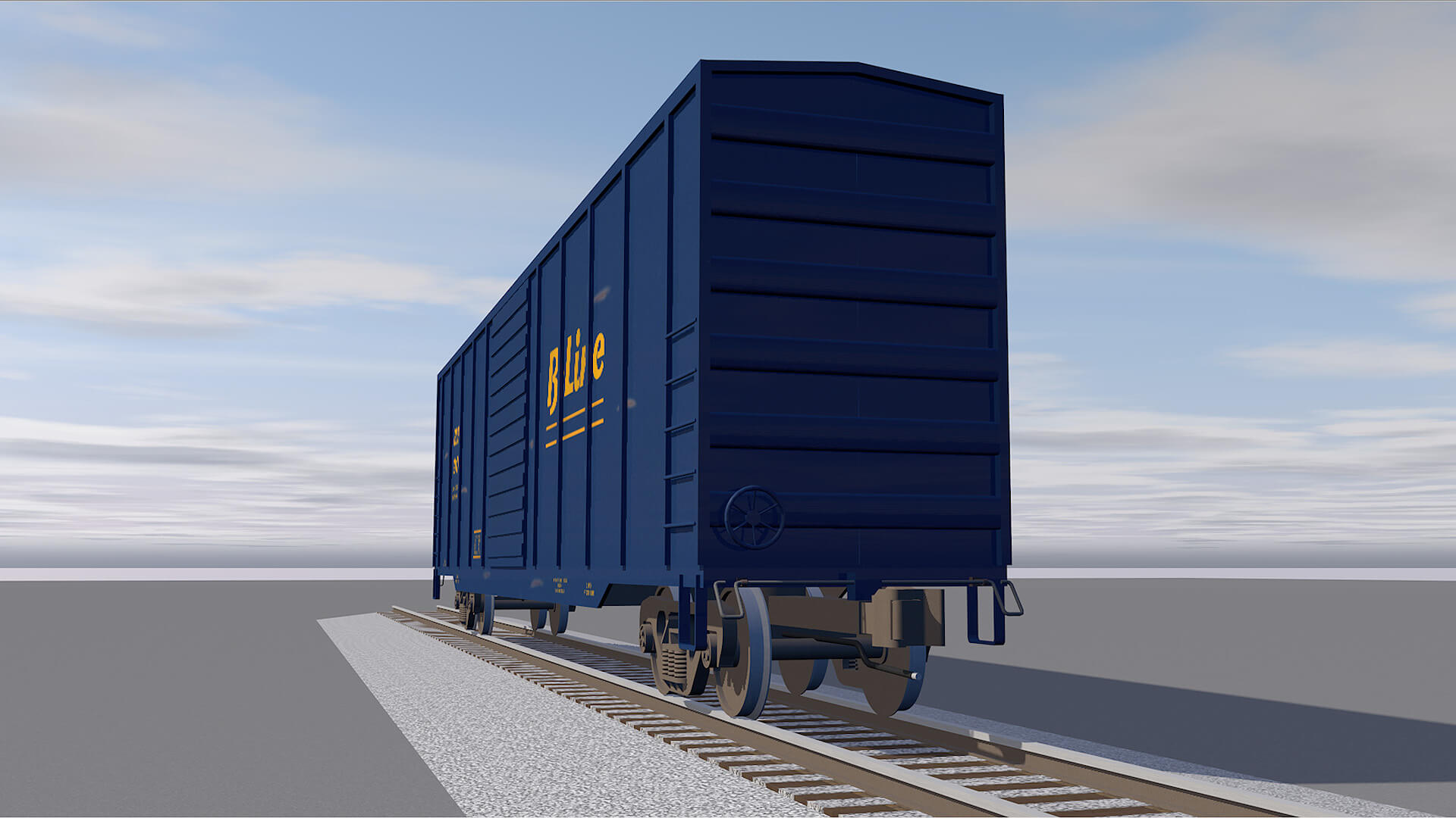 Boxcar Freight Train Car - 3D Model by SpiritSwitchboard
